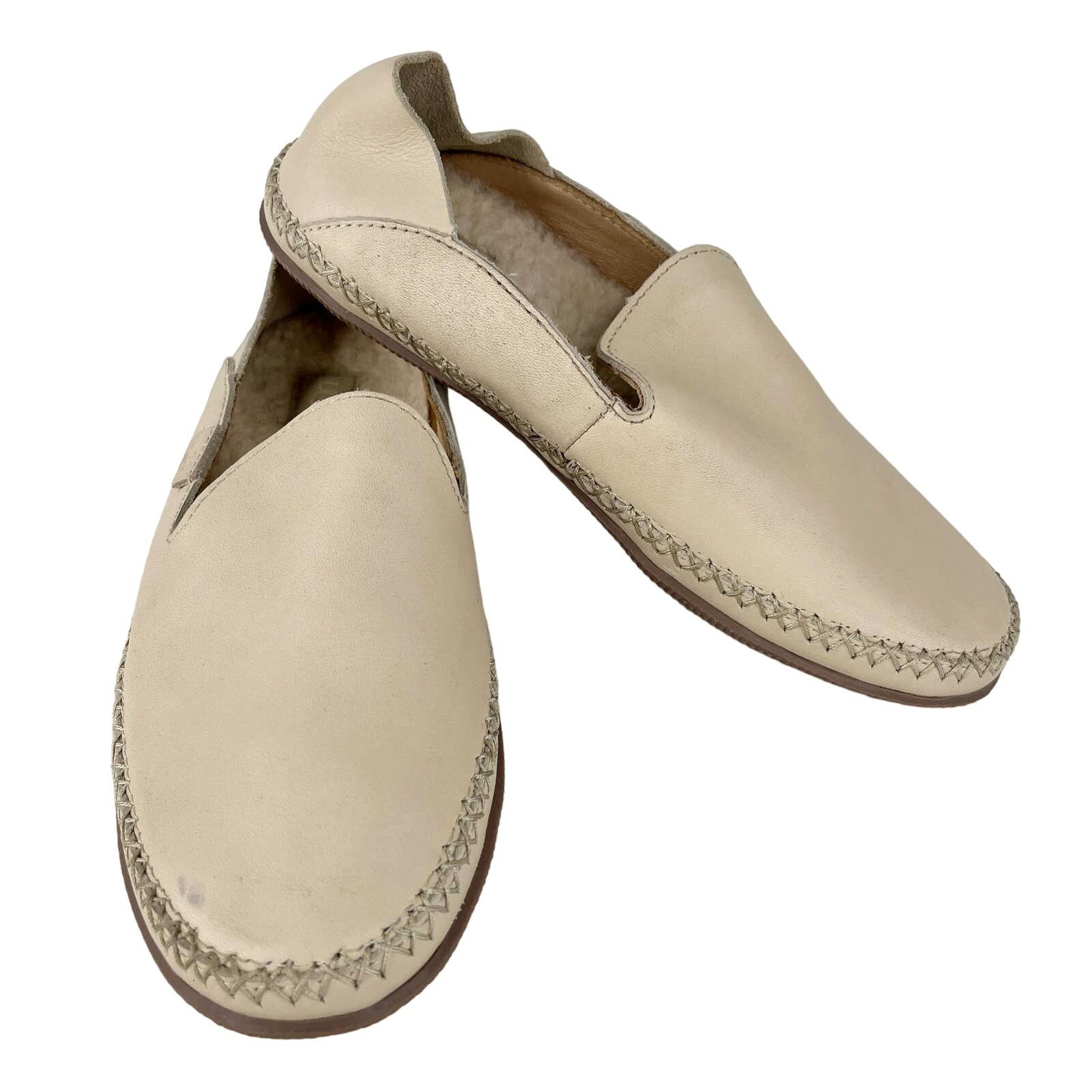 Ugg UGG Cream Elodie Leather Loafer Slipper 6 1020235 | Grailed