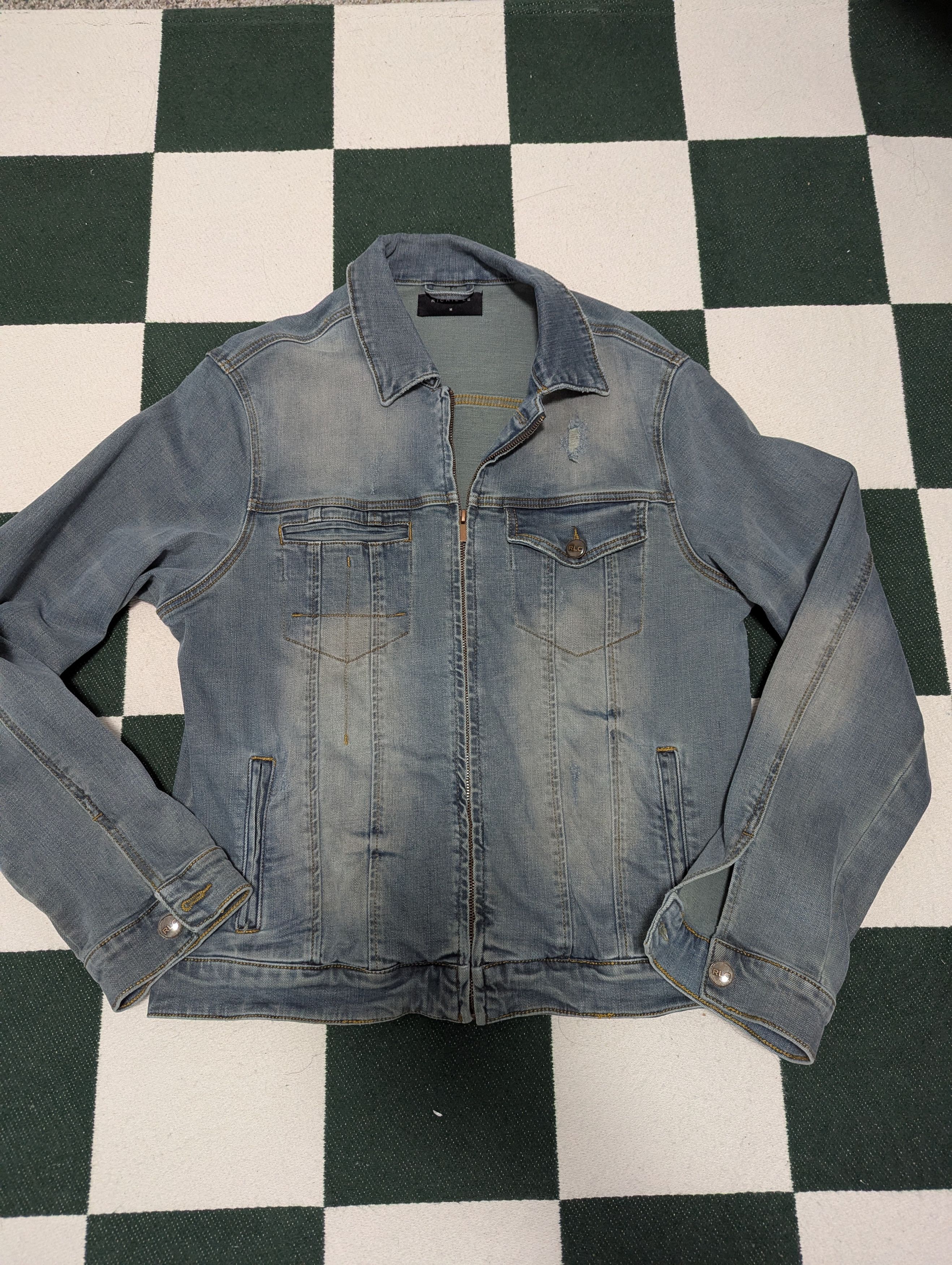 Richie Le Collection Richie Le Collection Vintage Denim Trucker Jacket ...