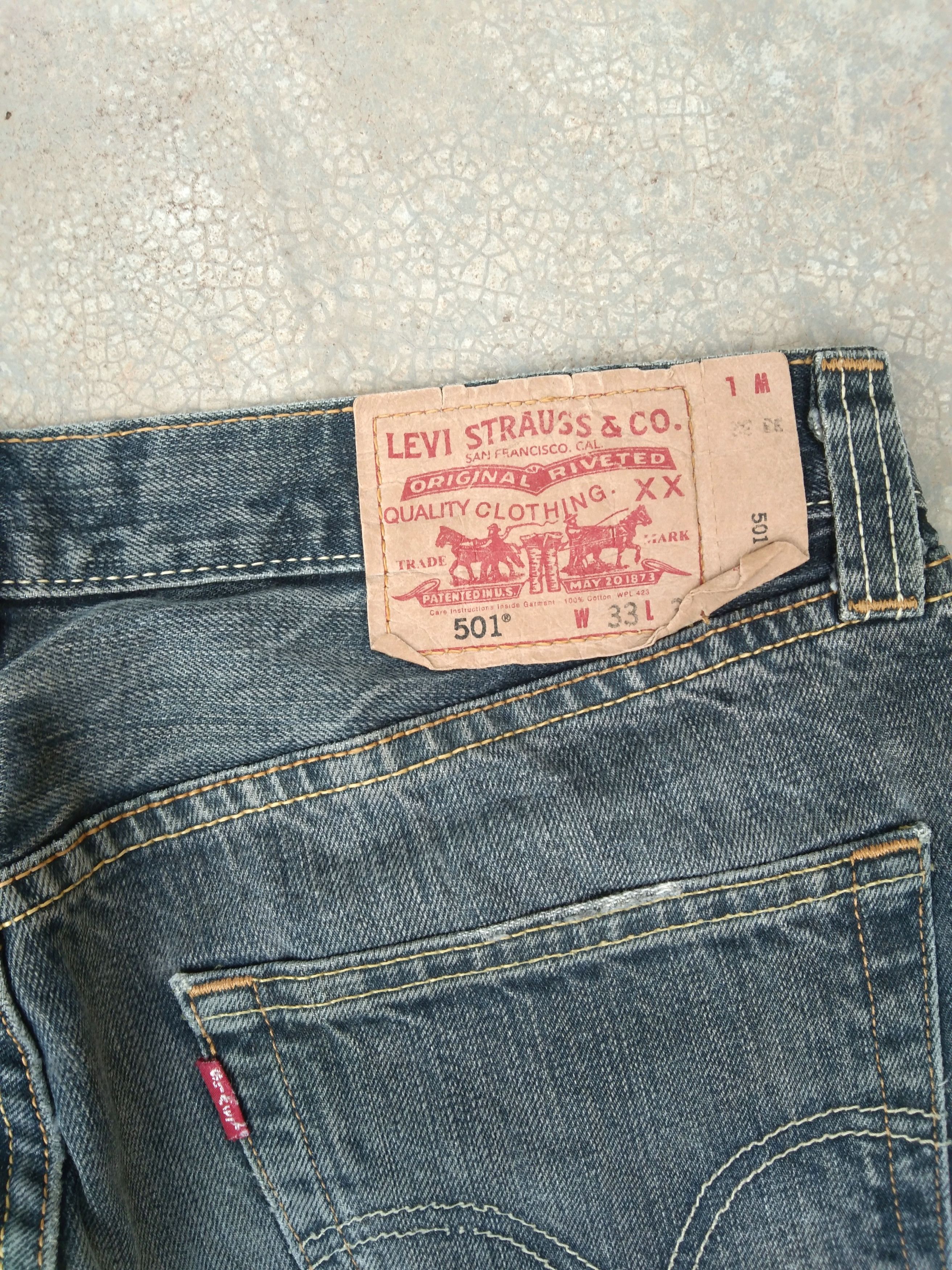 Levi's Vintage Levi's 501 Straight Leg Distressed Jeans 33x32 | Grailed