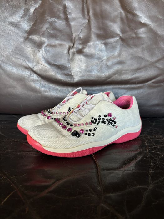 Prada Prada Bejewelled Americas Cup Style Sneakers | Grailed