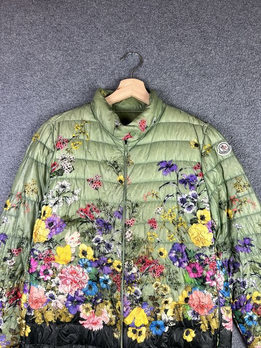Moncler Moncler Light Down Puffer Jacket Flowers | Grailed
