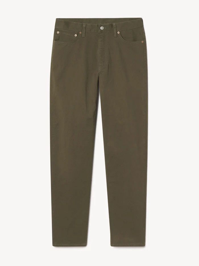 Buck Mason Buck Mason Roper Twill Standard Jeans Field Olive | Grailed