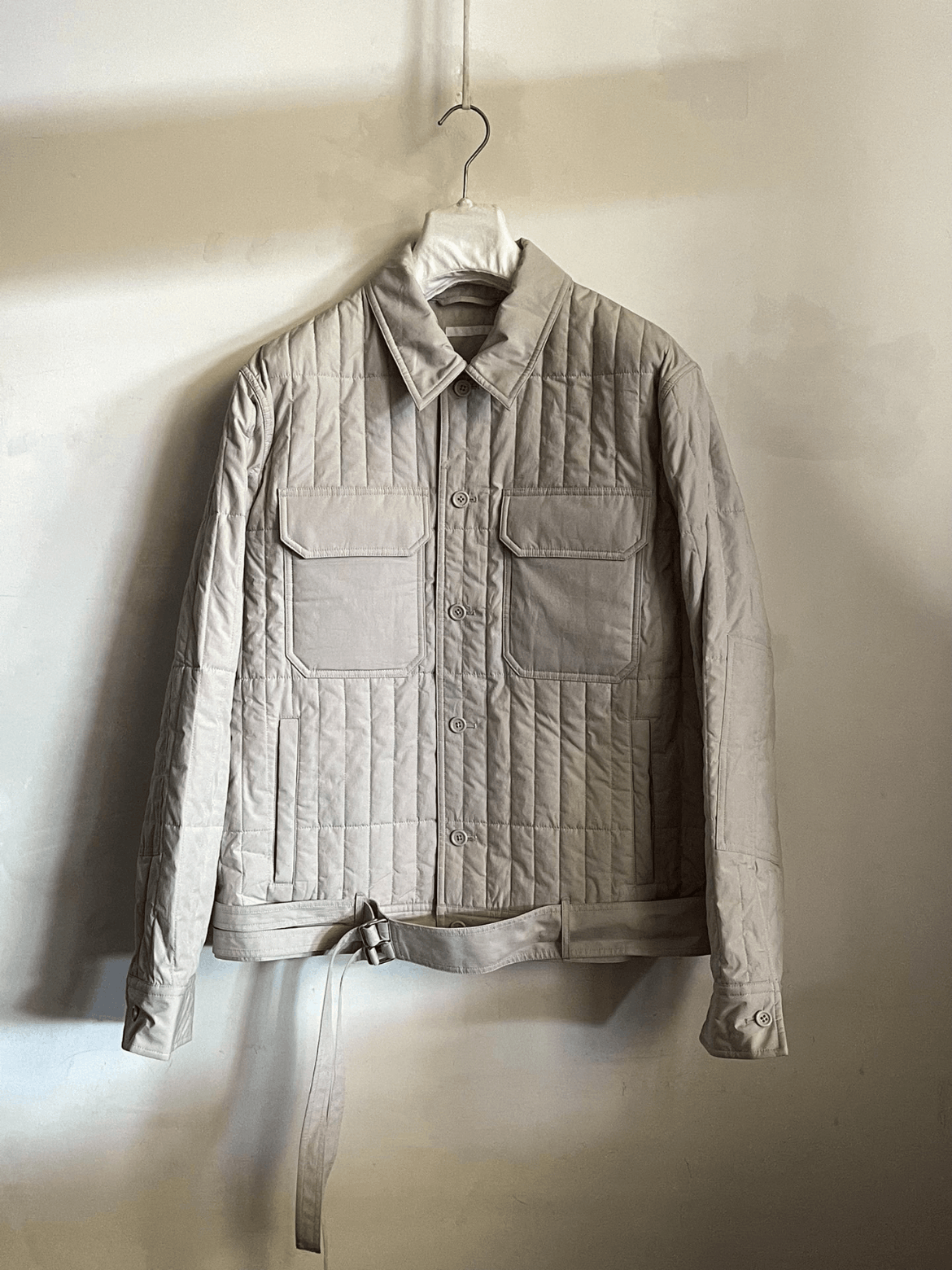 Helmut Lang Helmut Lang Stripe Cotton Filled Work Jacket | Grailed