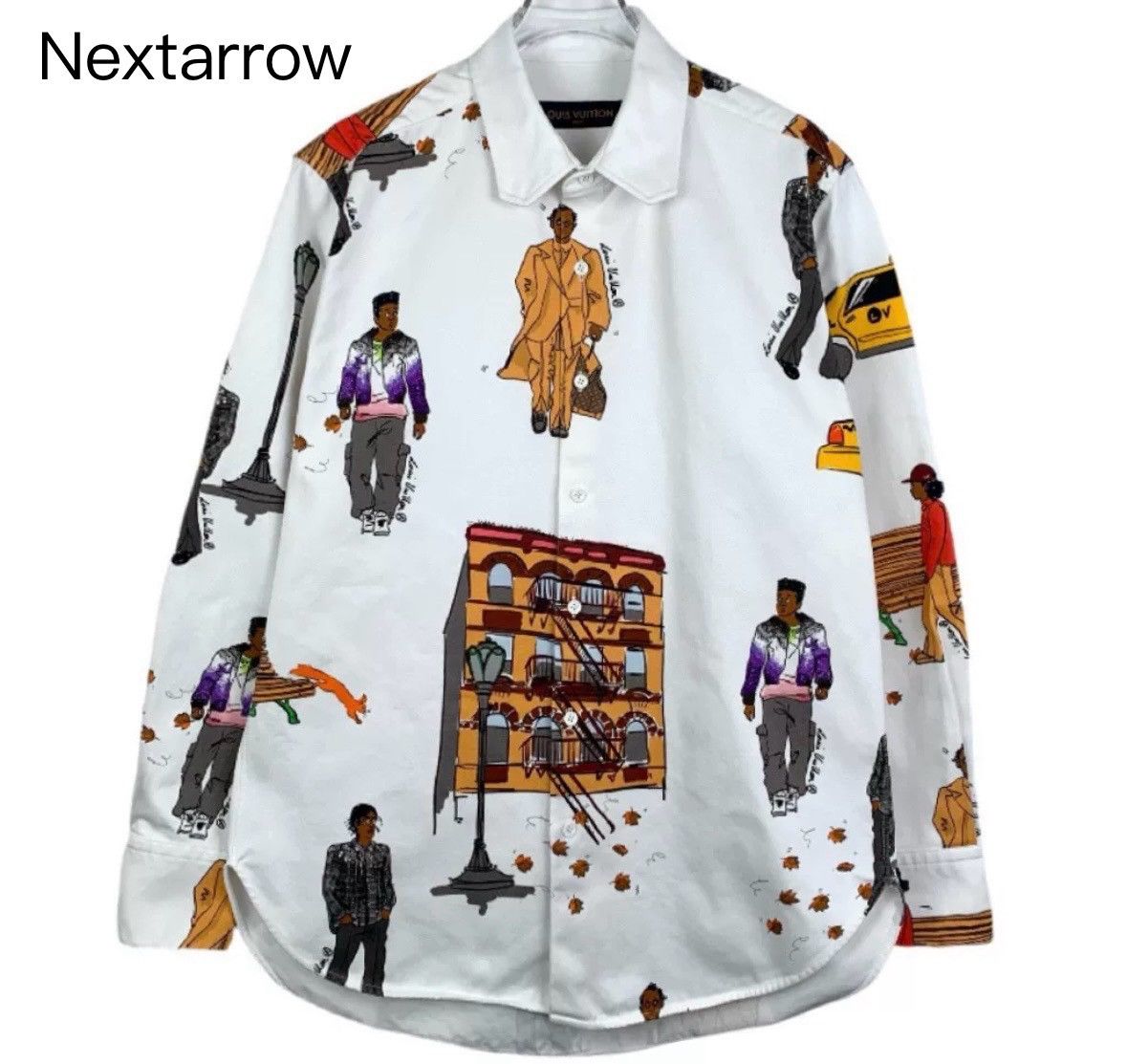 Louis Vuitton Louis Vuitton LV logo cartoon white cotton shirt jacket ...