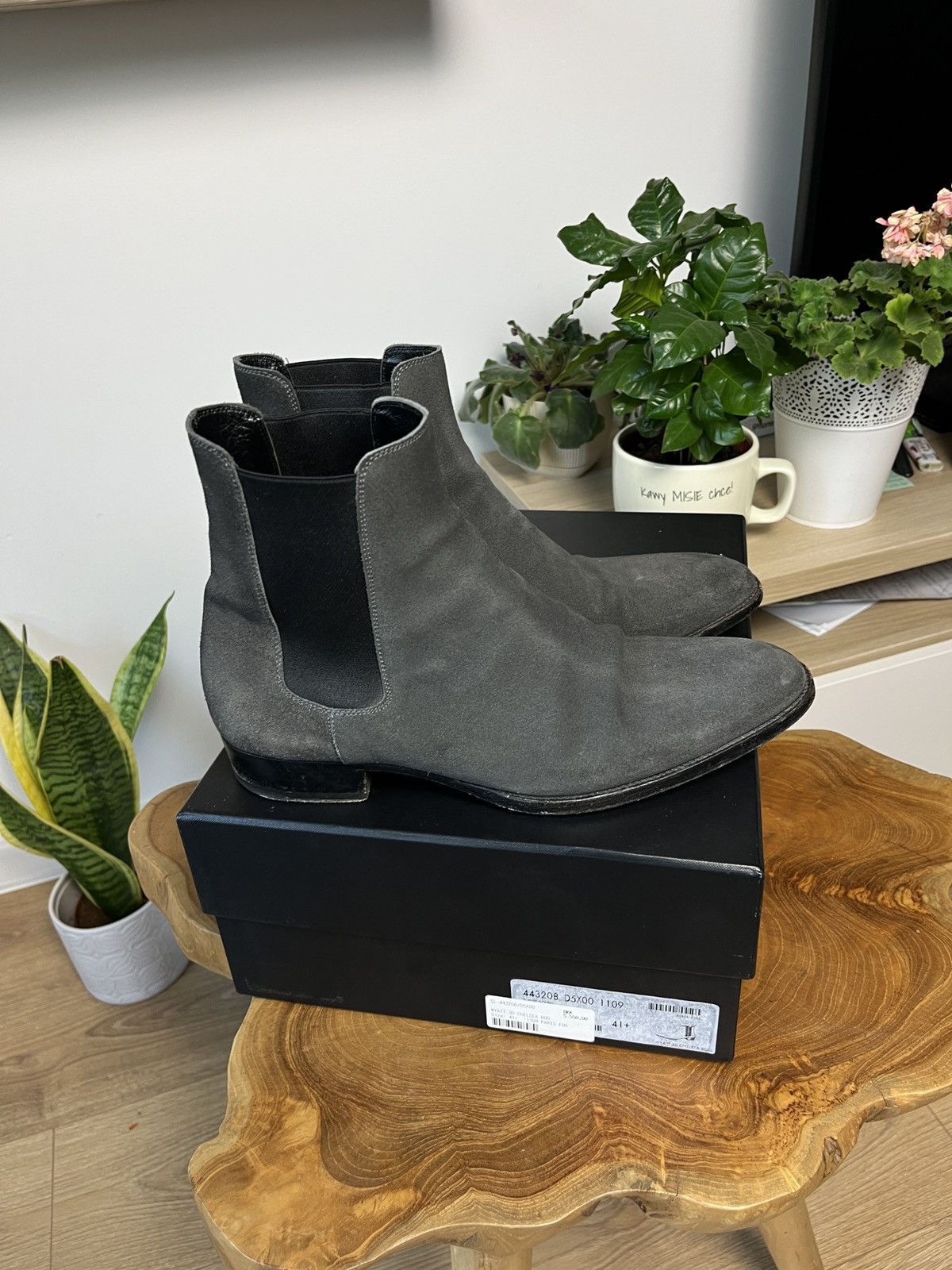 Saint Laurent Paris SLP Wyatt 30 Chelsea Boots Black Suede hedi slimane ...