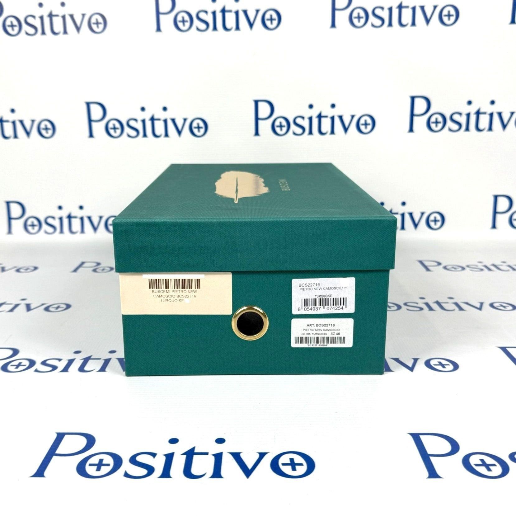 Buscemi Buscemi Pietro New Camoscio Turquoise Leather Slippers US 11 ...