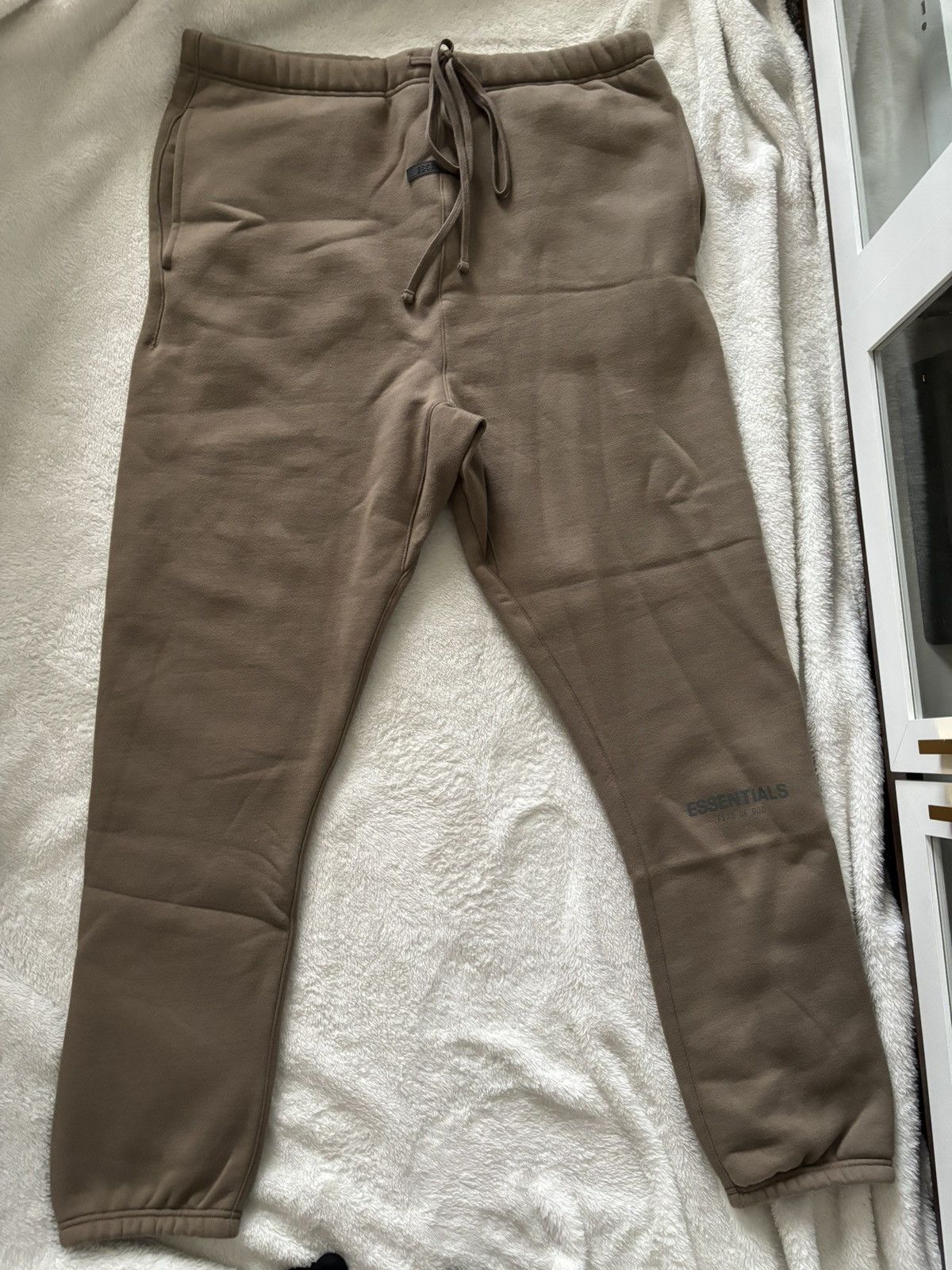 Essentials × Fear of God Brown Essentials Sweatpants | Grailed