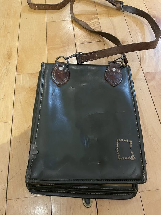 Vintage Vintage military document map bag satchel pouch (Soviet?) | Grailed