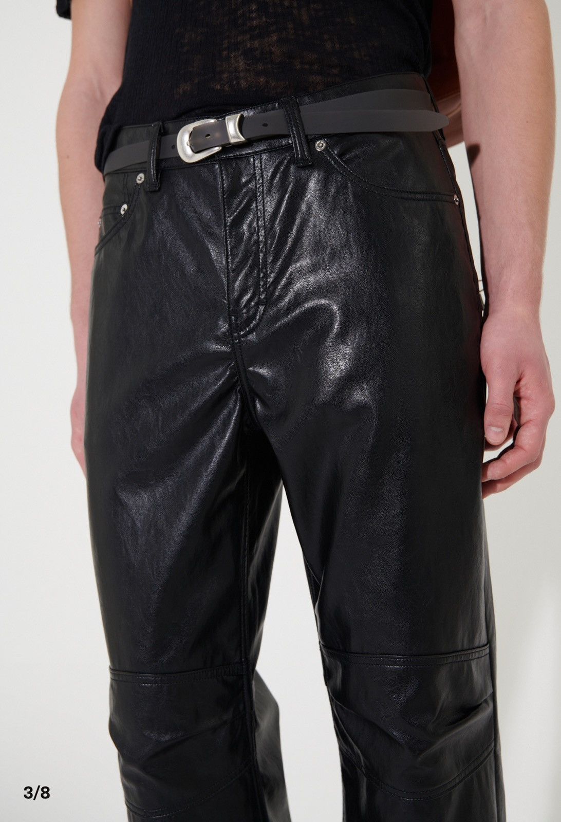 Our Legacy Our Legacy Fake Leather Formal Moto Cut Pants in Black | Grailed