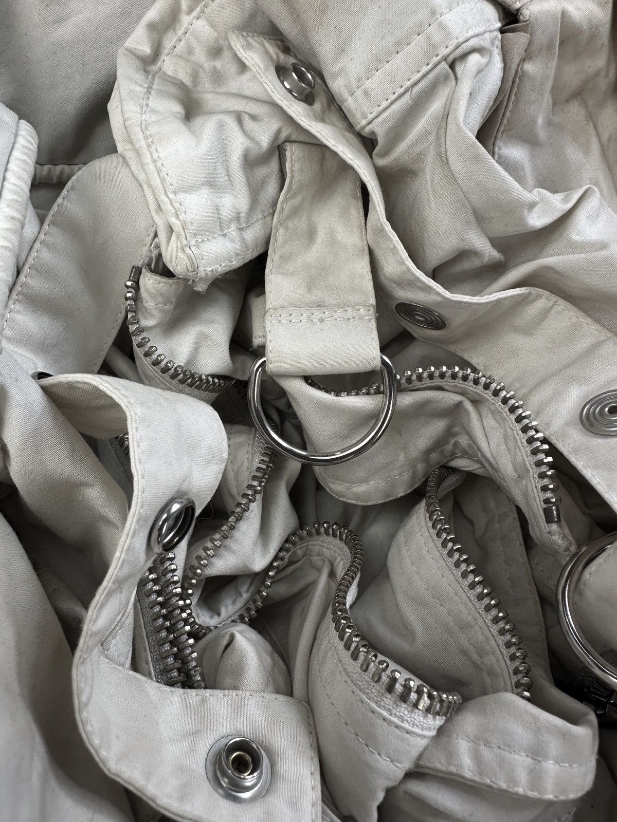 Raf Simons SS06 Raf Simons ‘Icarus Surgit’ White Parachute Cargo Jacket ...