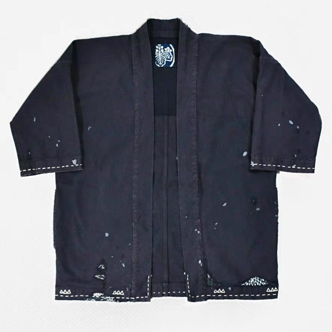 Visvim Visvim ICT Sanjuro Kimono Crash Ancient Cloth Damaged Shirt ...