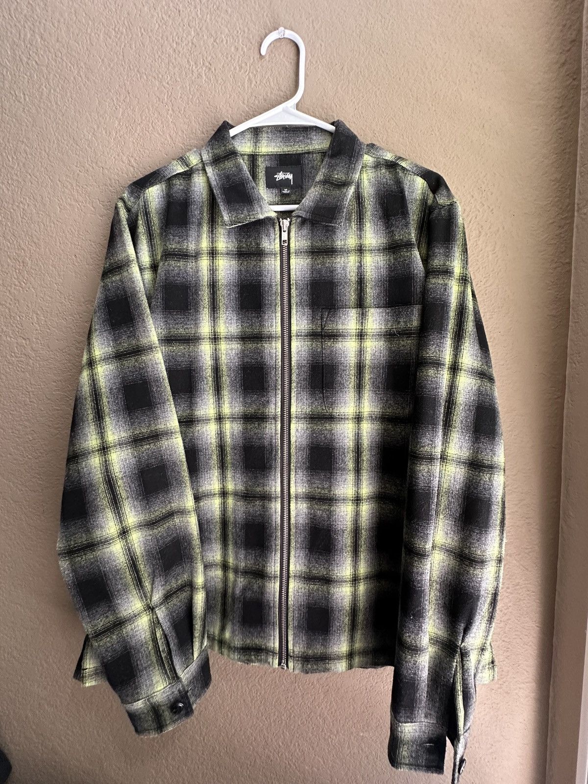 Streetwear × Stussy Stussy Zip Up Wool Flannel | Grailed