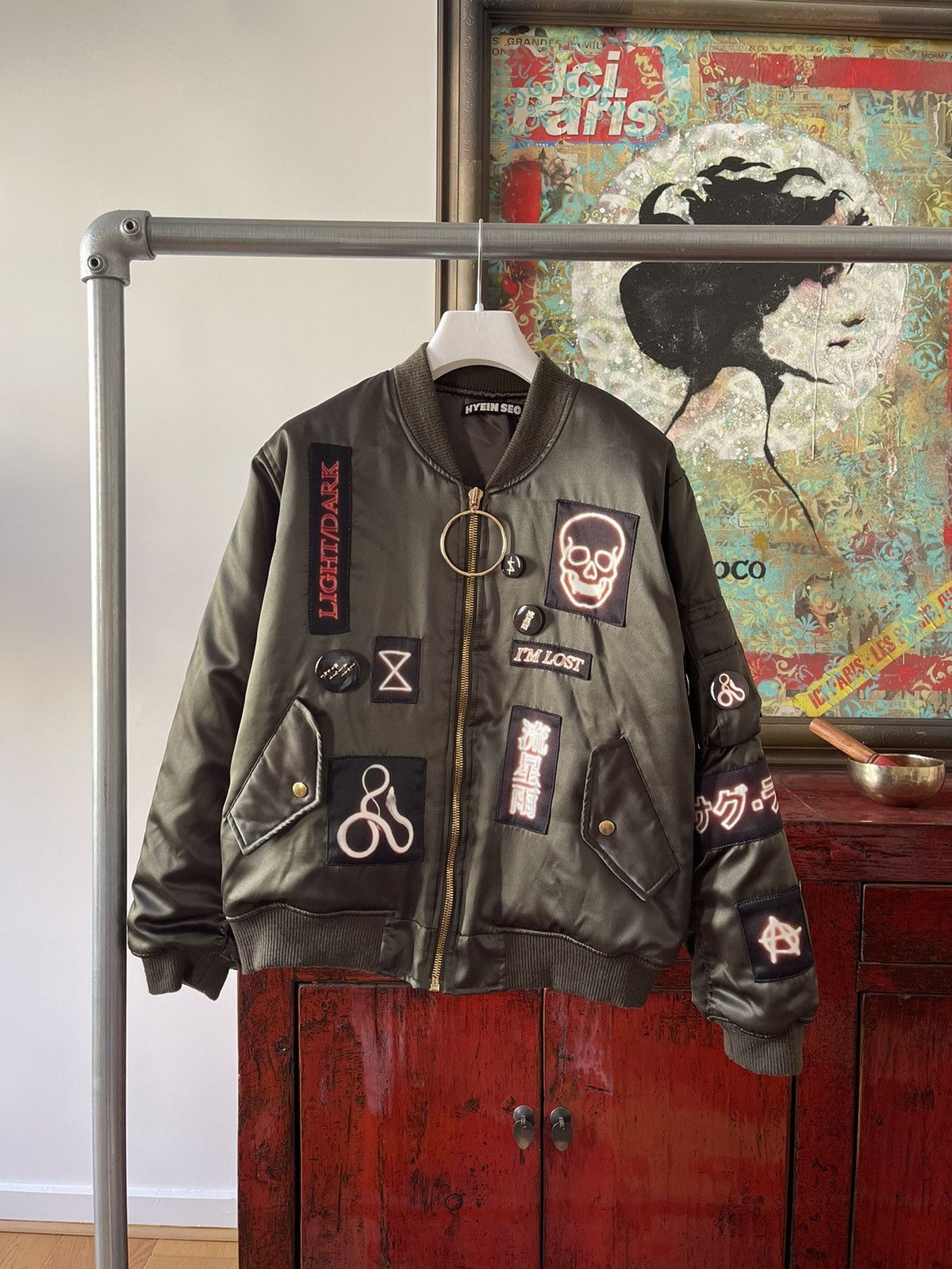 Hyein Seo Hyein Seo Patchwork Bomber | Grailed