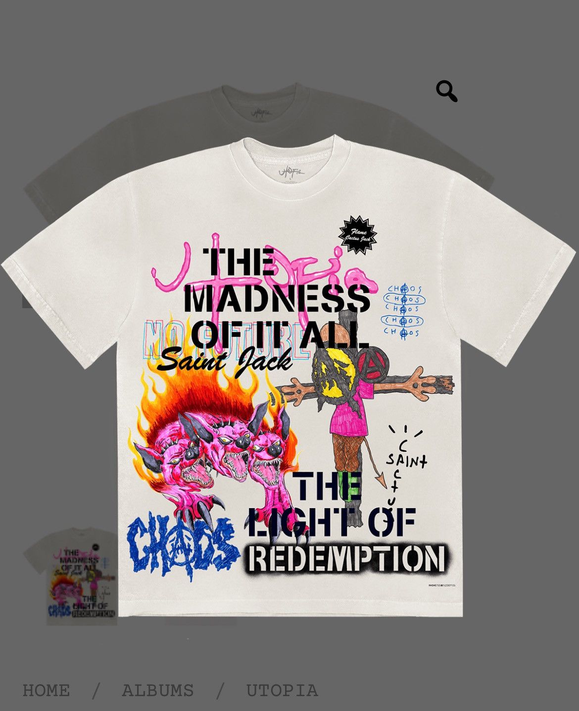 Saint Michael × Travis Scott Travis Scott Utopia x Saint Michael 3A Tee ...