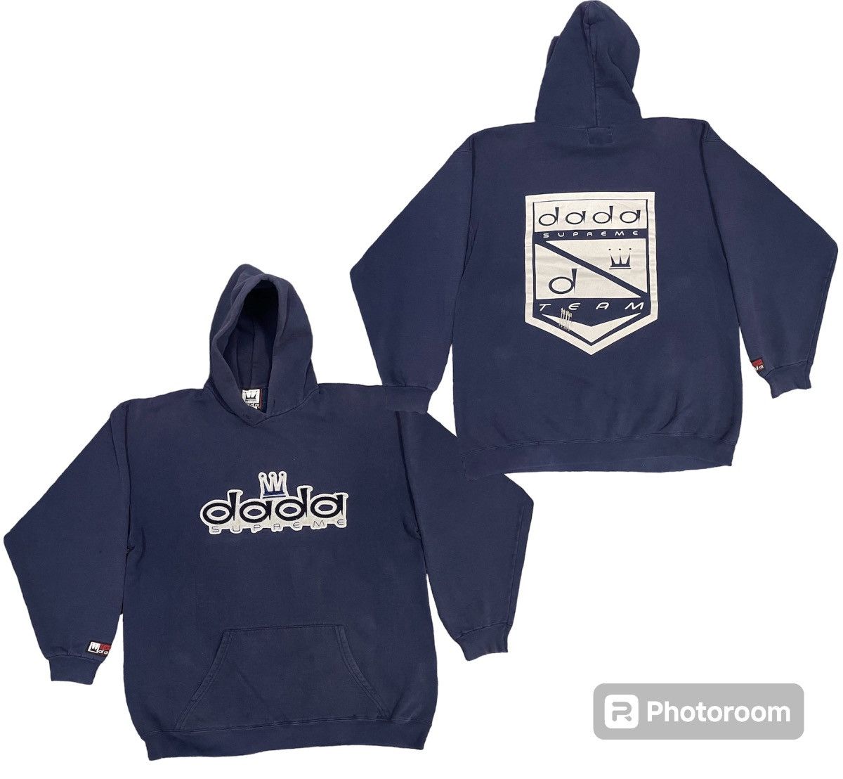 Damani Dada 90s DAMANI DADA HOODIE BIG LOGO ON BACK RARE DESIGN | Grailed