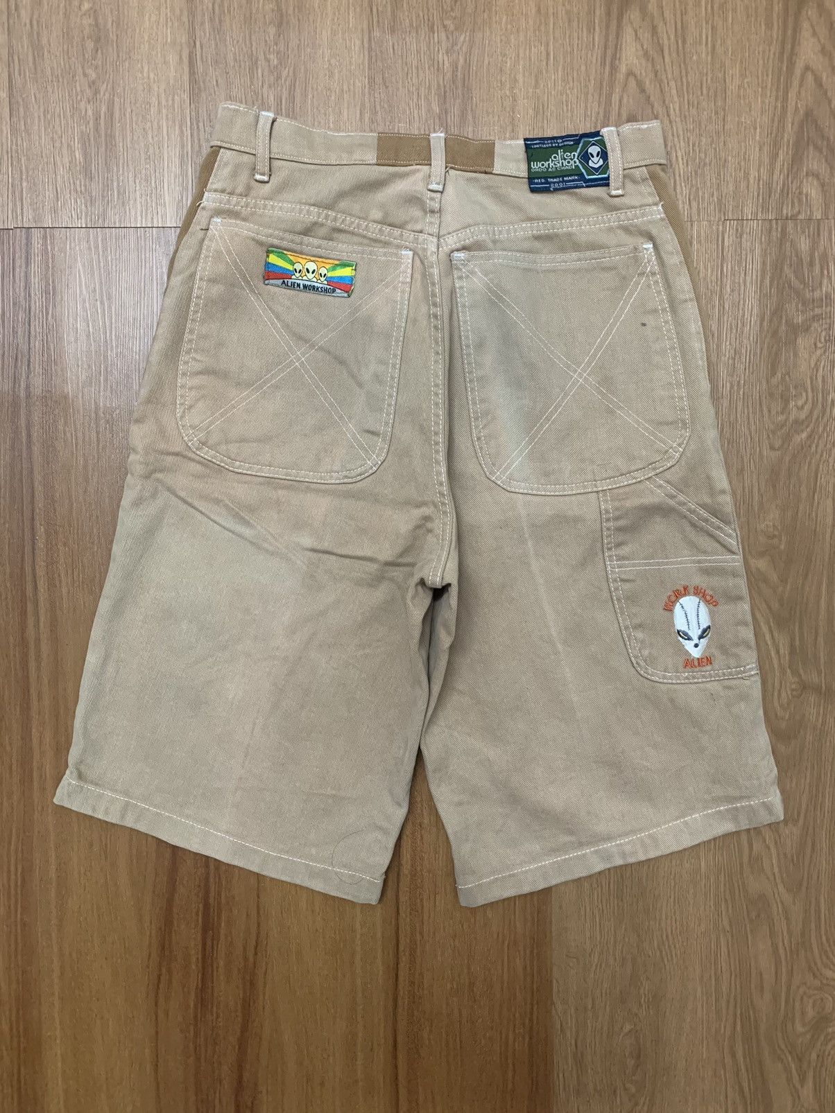 Streetwear Alien Workshop Baggy Pants Jorts JNCO Style | Grailed