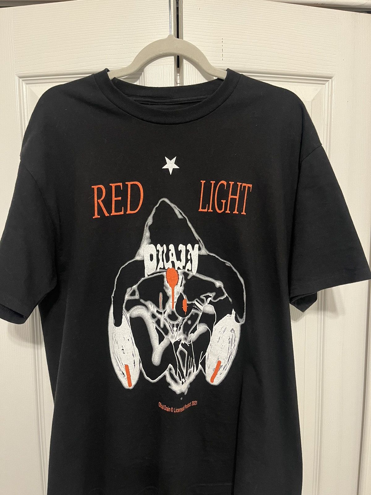 Band Tees × Drain Gang Bladee Red Light T Shirt (2021) | Grailed