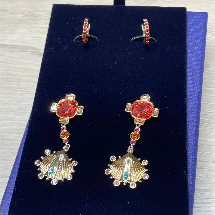 Swarovski Swarovski Lucky Goddess Shell Pierced Earrings | Grailed