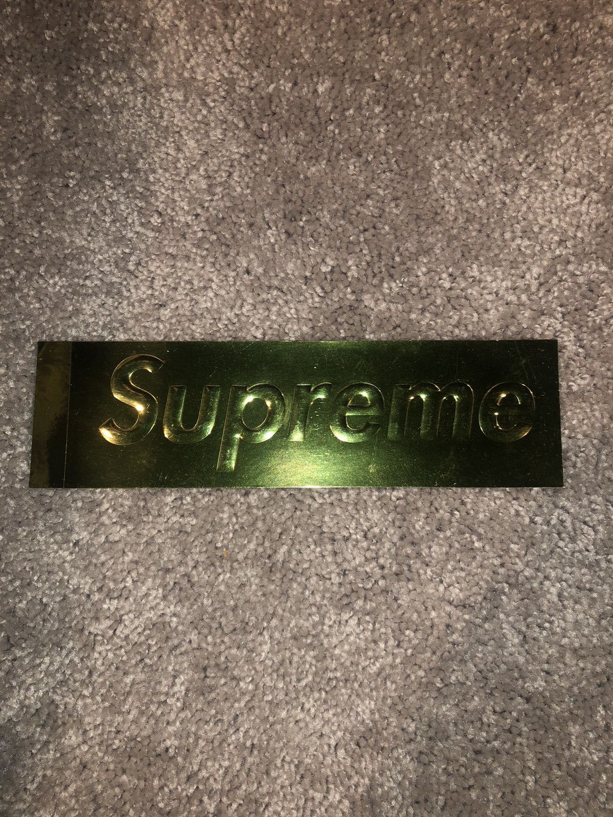 Supreme Supreme Gold Foil Box Logo Sticker | Grailed