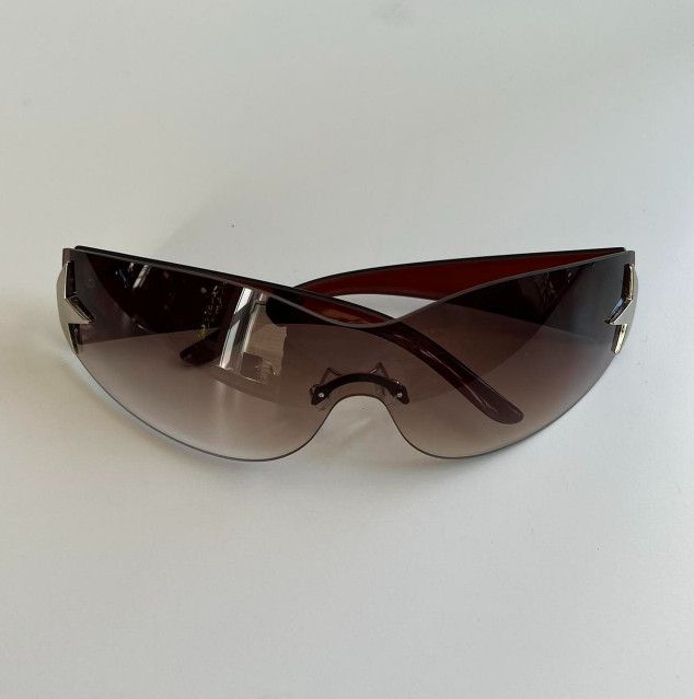 Designer Y2k 2000s Vintage Style Brown Frameless Star Sunglasses Grailed