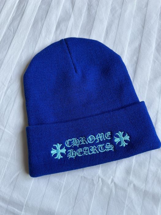 Chrome Hearts Chrome Hearts Blue Beanie Cap | Grailed