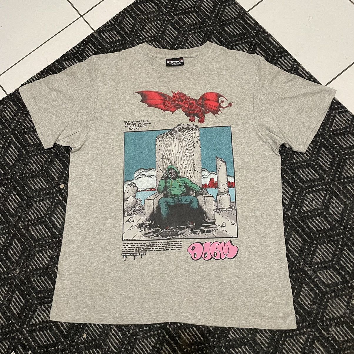 Mf Doom × Rare × Vintage Rare MF DOOM RAP TEE BOOTLEG akira throne ...