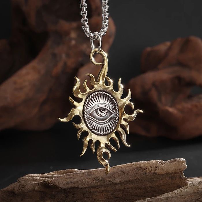 Vintage Retro Gothic Sun Eye Necklace | Grailed