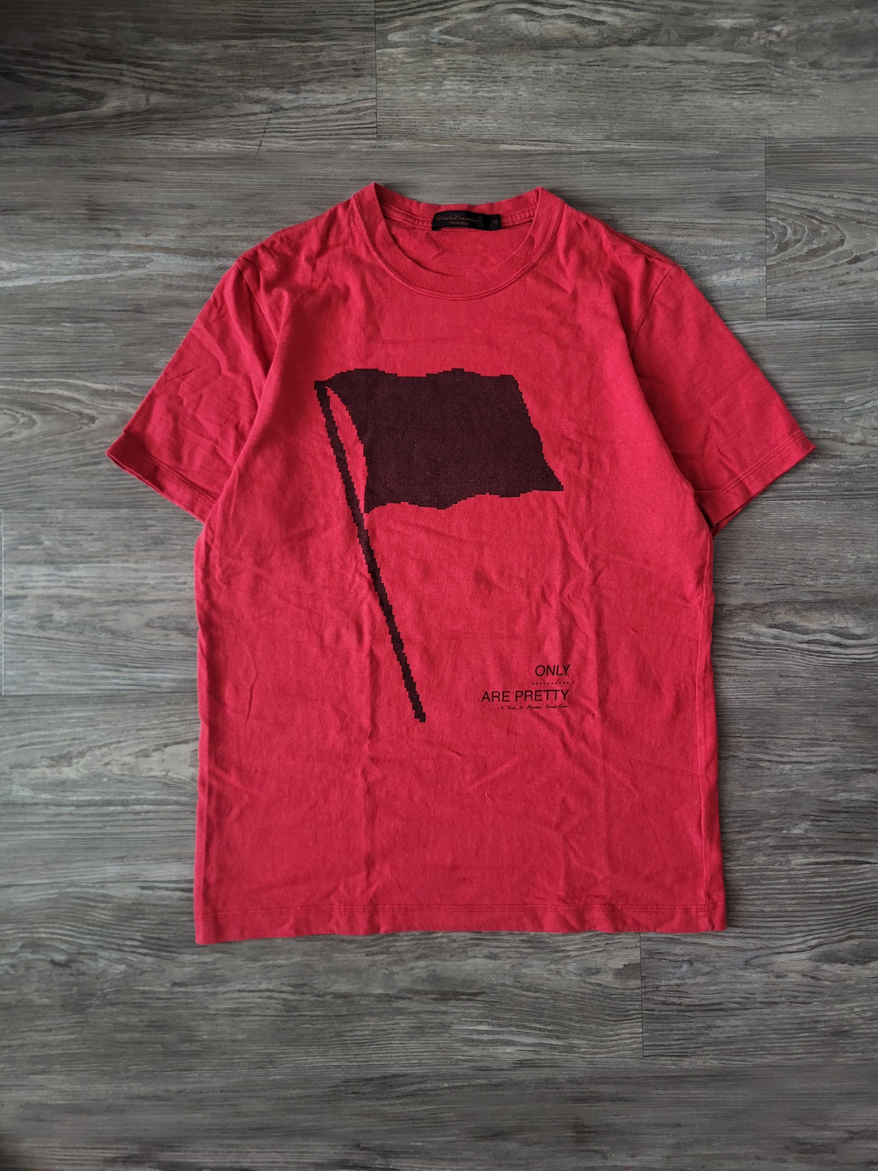 Undercover Undercover AW03 Flag "Only... Are Pretty" Paper Doll T Shirt ...