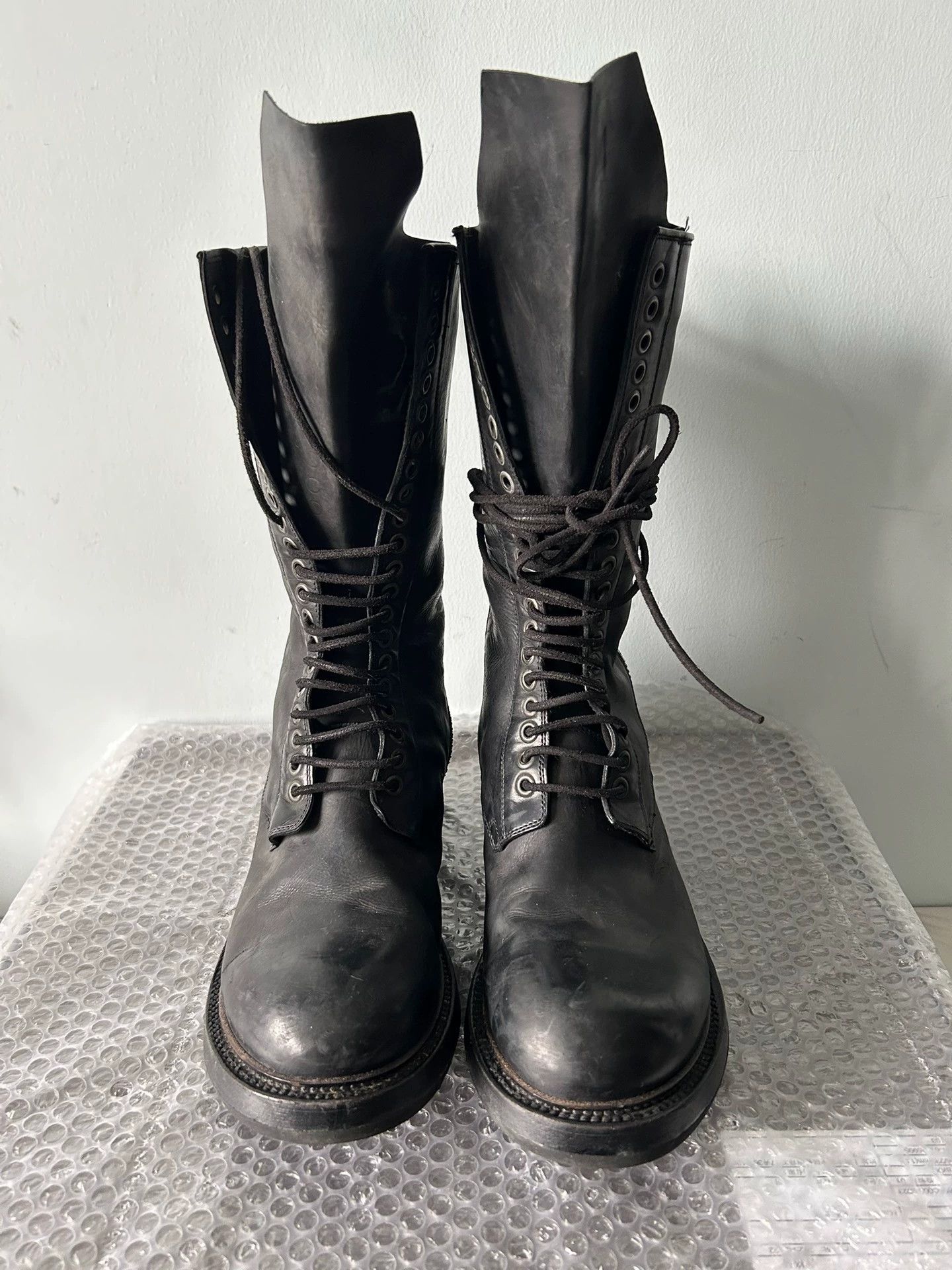 Rick Owens Rick Owens main line heavy-duty high-top boots | Grailed