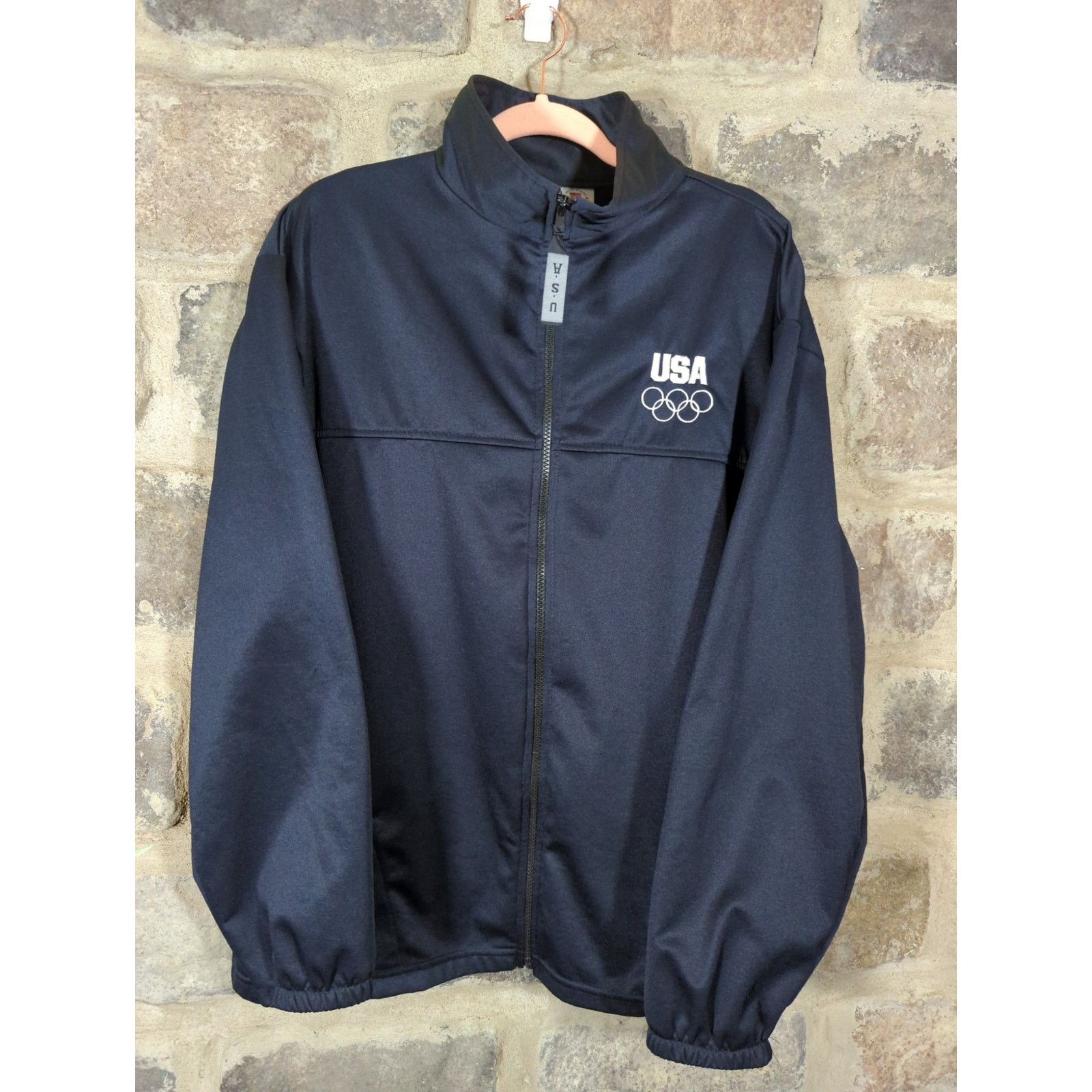 Out Of Order United States Olympic Committee Jacket Blue Lightweight ...