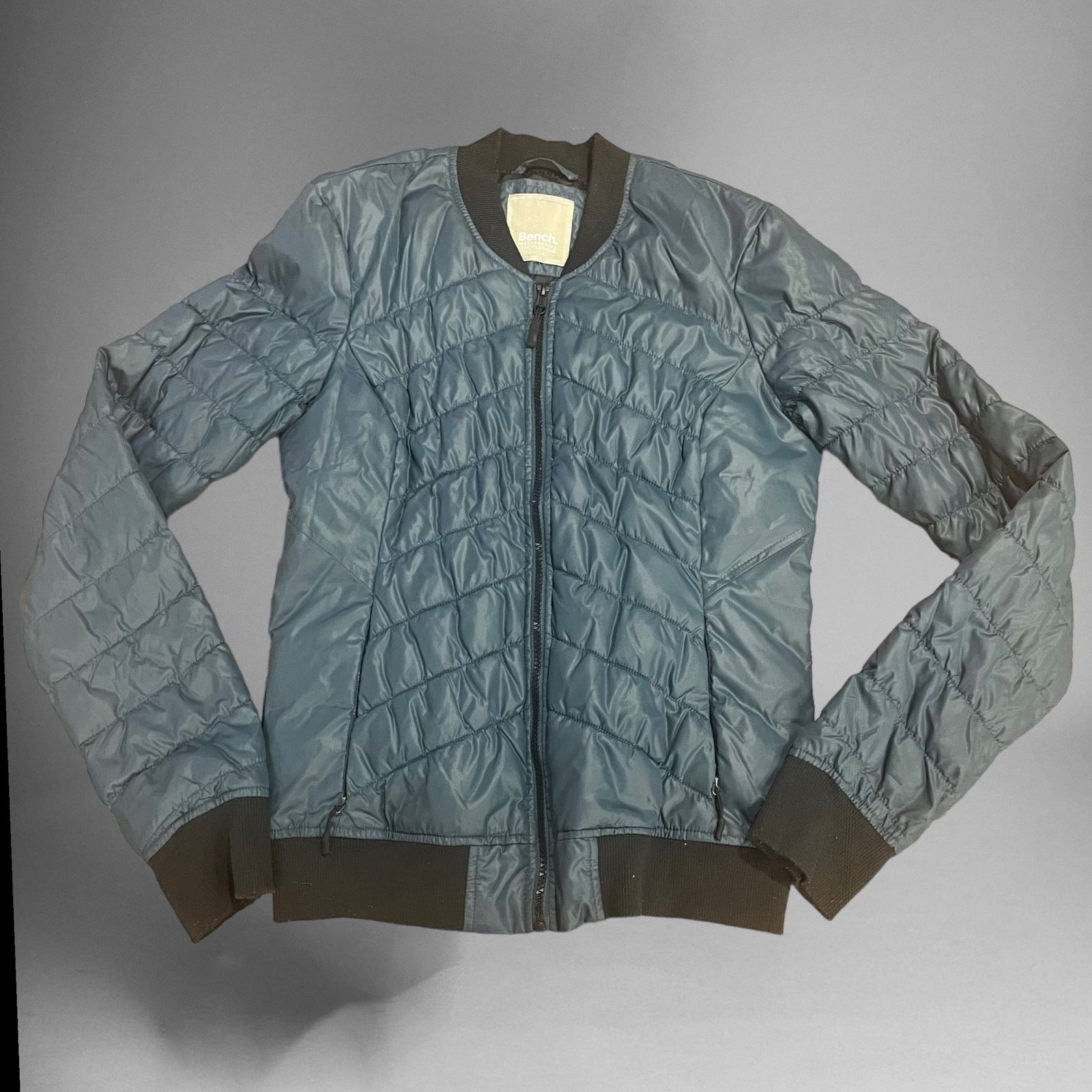 Bench Bench. Quilted Puffer Jacket Streetwear Fitted Mock Neck | Grailed