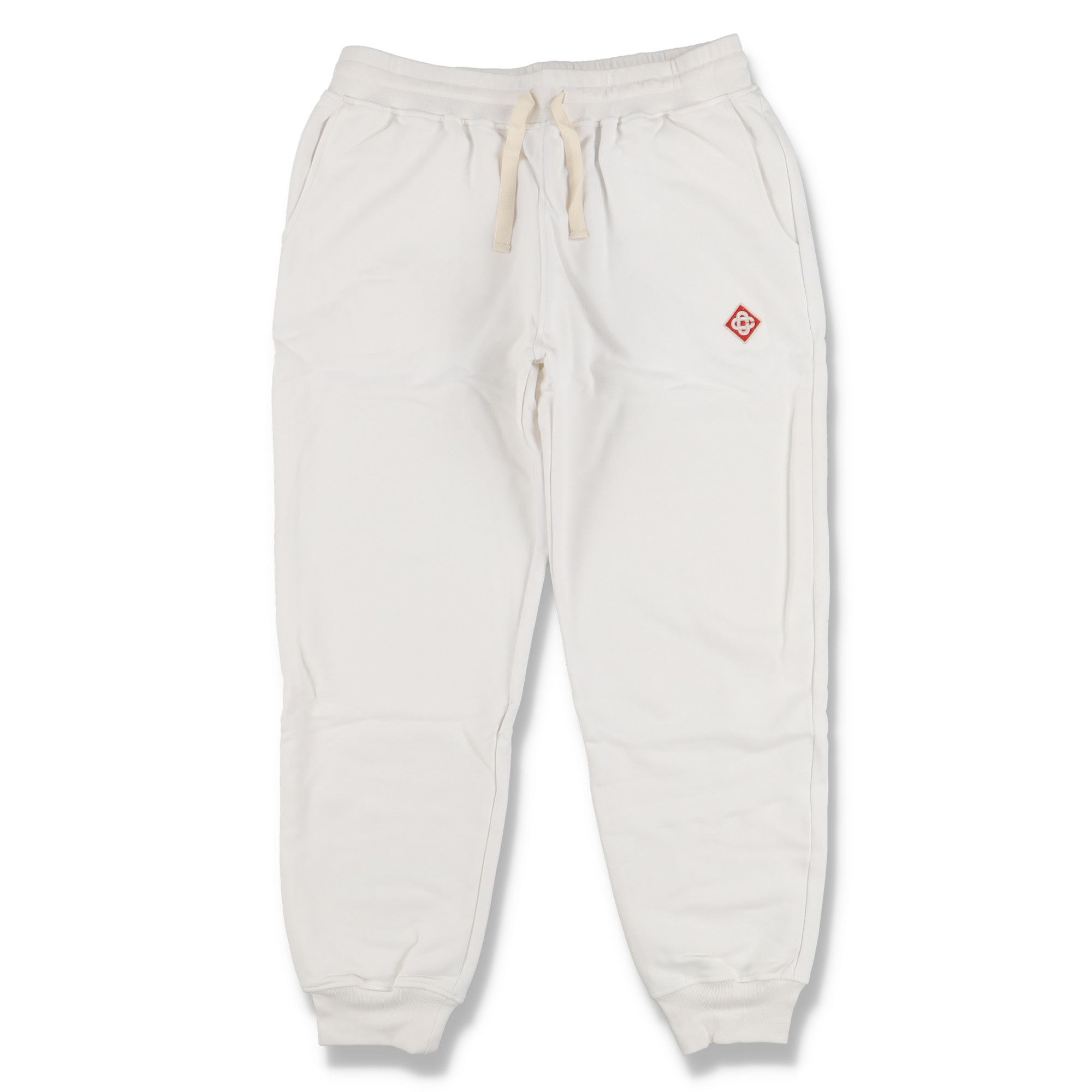 Casablanca White Embroidered Diamond Logo Sweatpants | Grailed