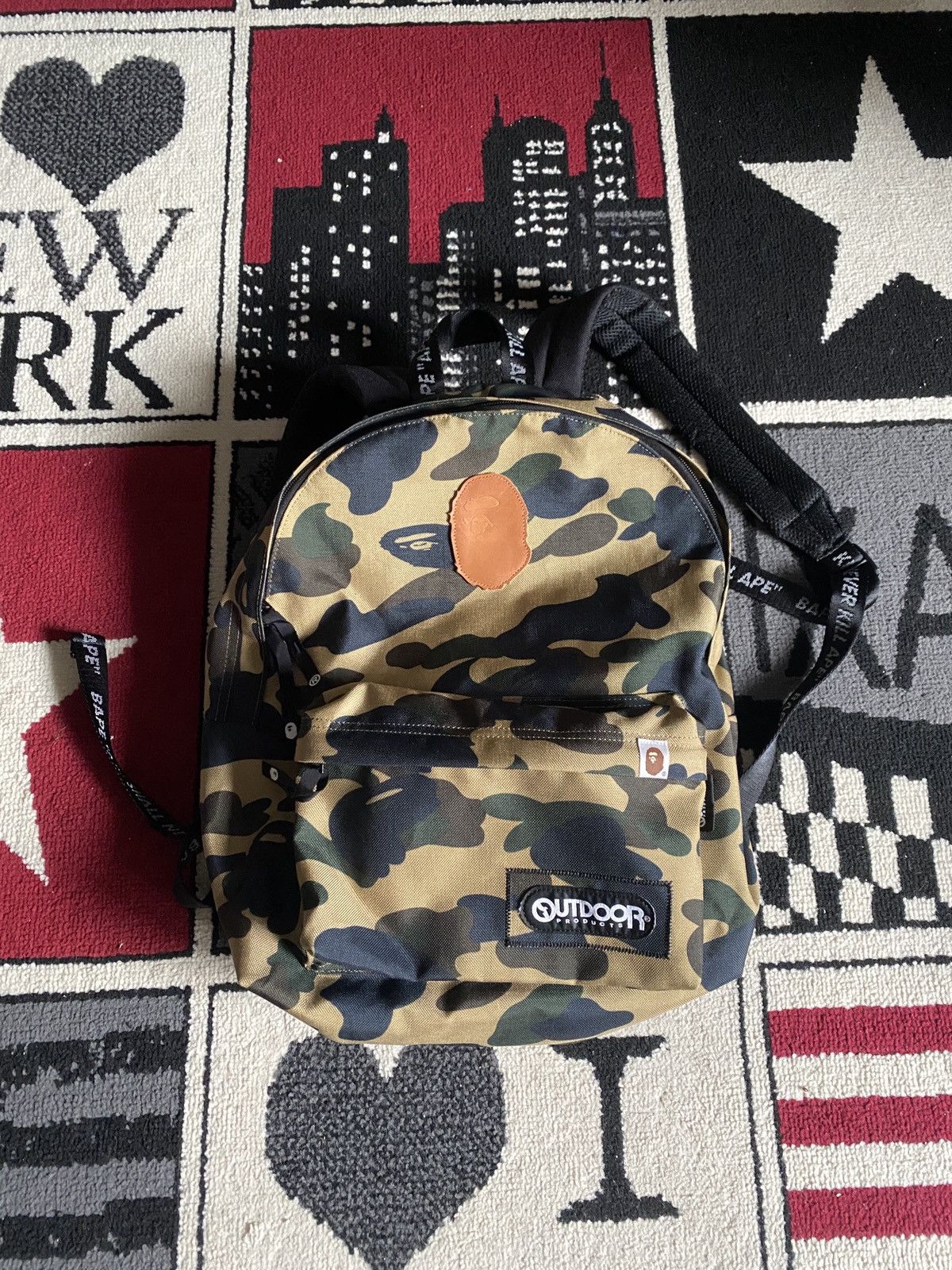 Bape Outdoor x Bape Camo backpack | Grailed