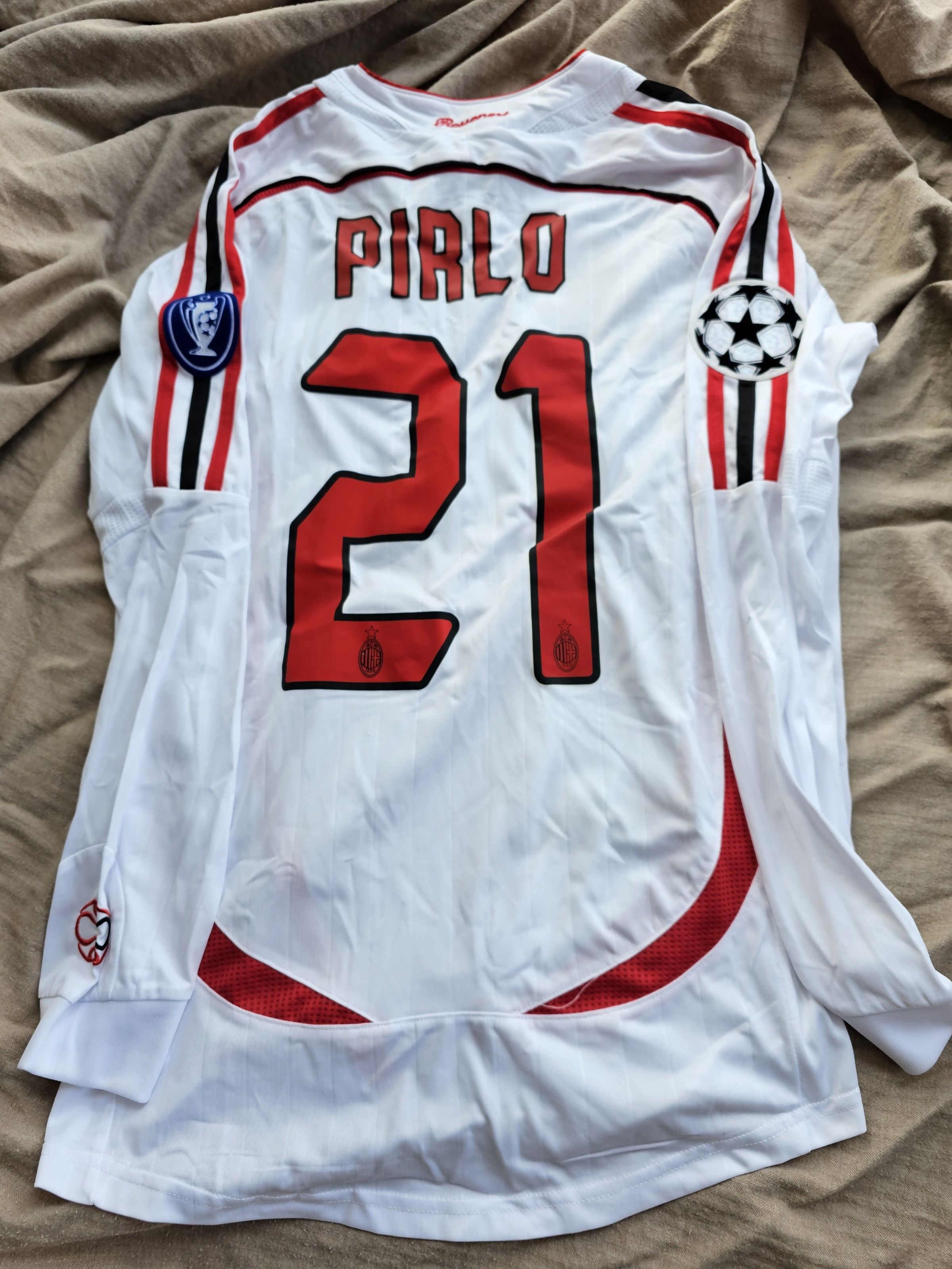 Adidas AC Milan # 21 Andrea Pirlo Jersey Longsleeve | Grailed