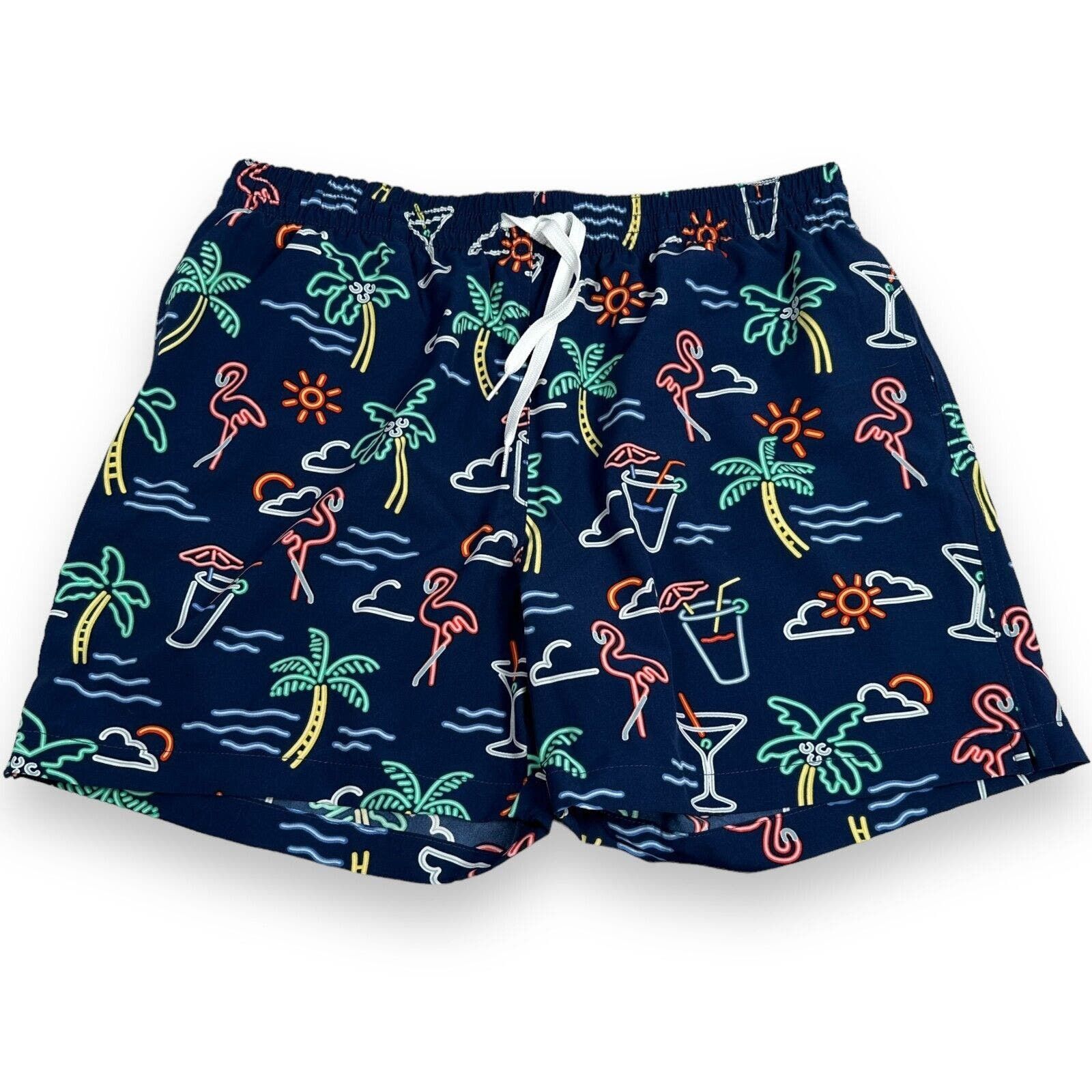 Chubbies Chubbies Swim Trunks Shorts XL Blue Neon Sign Bathing Suit ...