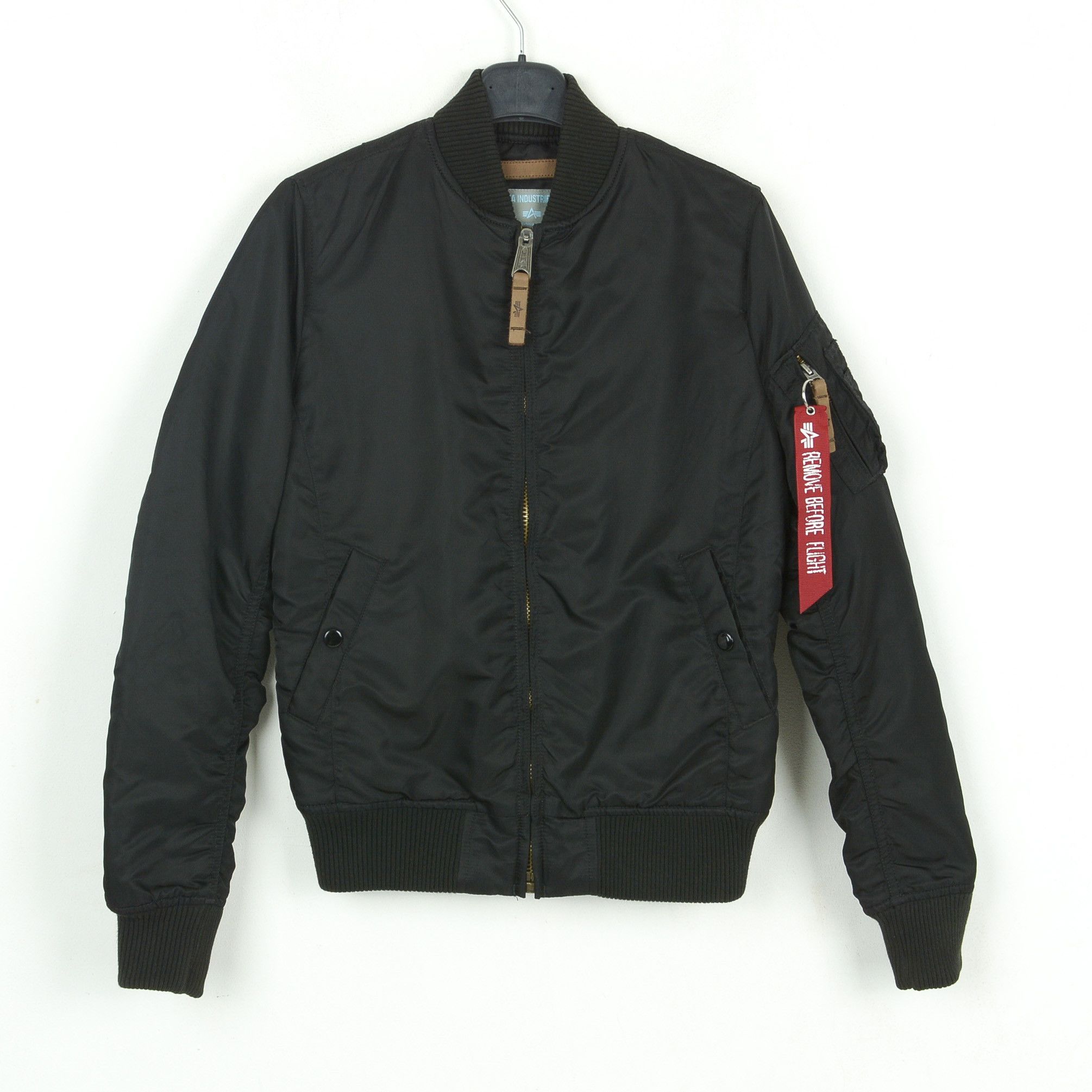 Alpha Industries MA-1 S Bomber Jacket Pilot Zip Up Coat Aviator Airforce | Grailed
