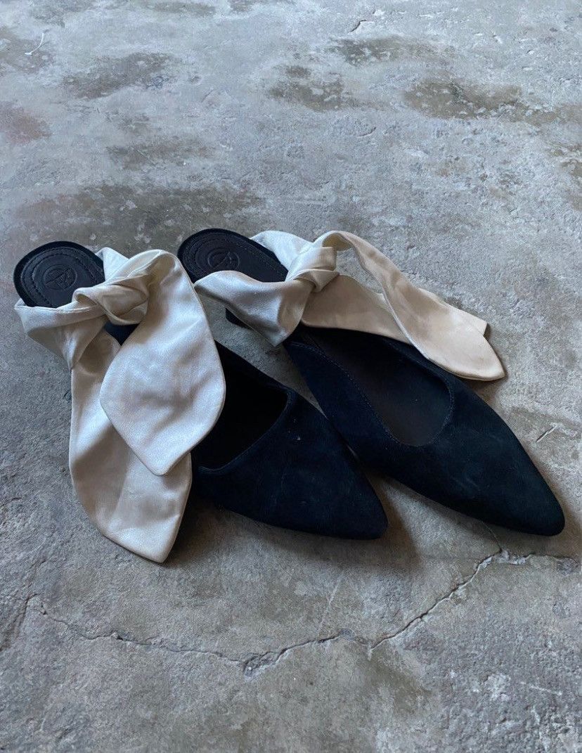 The Row The Row - Coco Suede Mule | Grailed