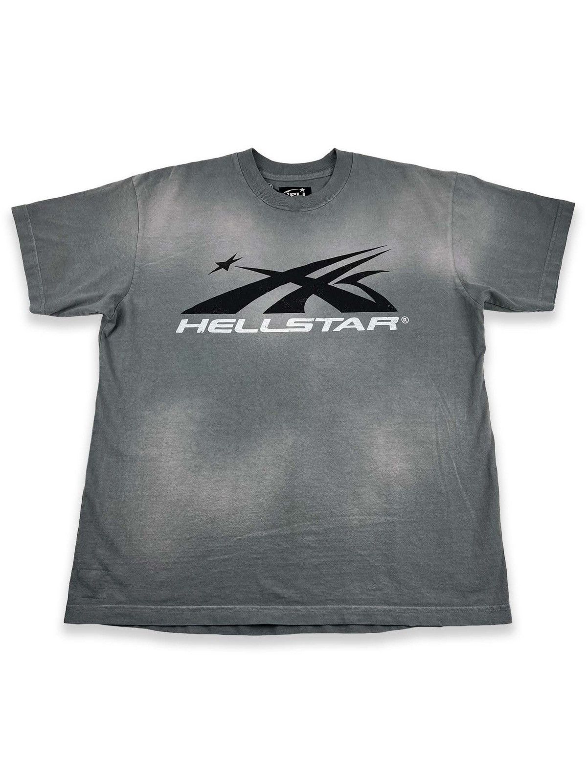 HELLSTAR HELLSTAR Classic Logo Tee Grey Medium In Hand! | Grailed
