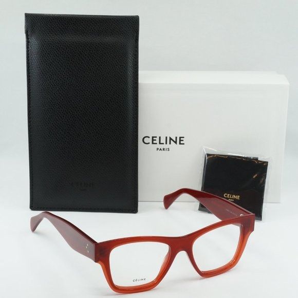 Celine NEW CELINE CL50014I 066 RED TRANSPARENT EYEGLASSES | Grailed