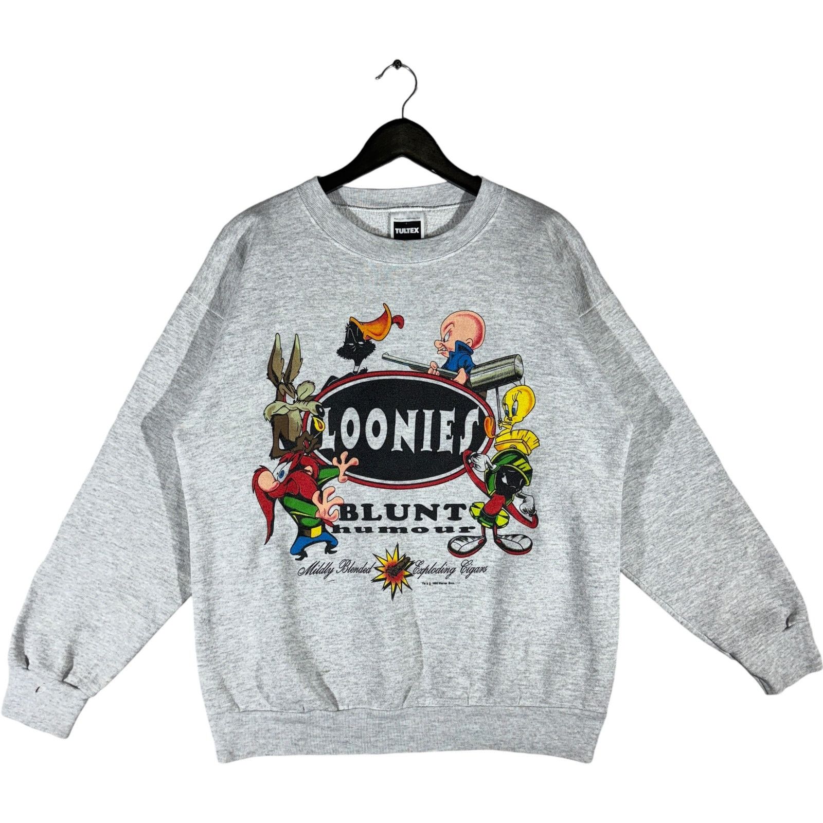 Tultex Vintage Looney Tunes Characters "Blunt Humor" Crewneck 90s | Grailed