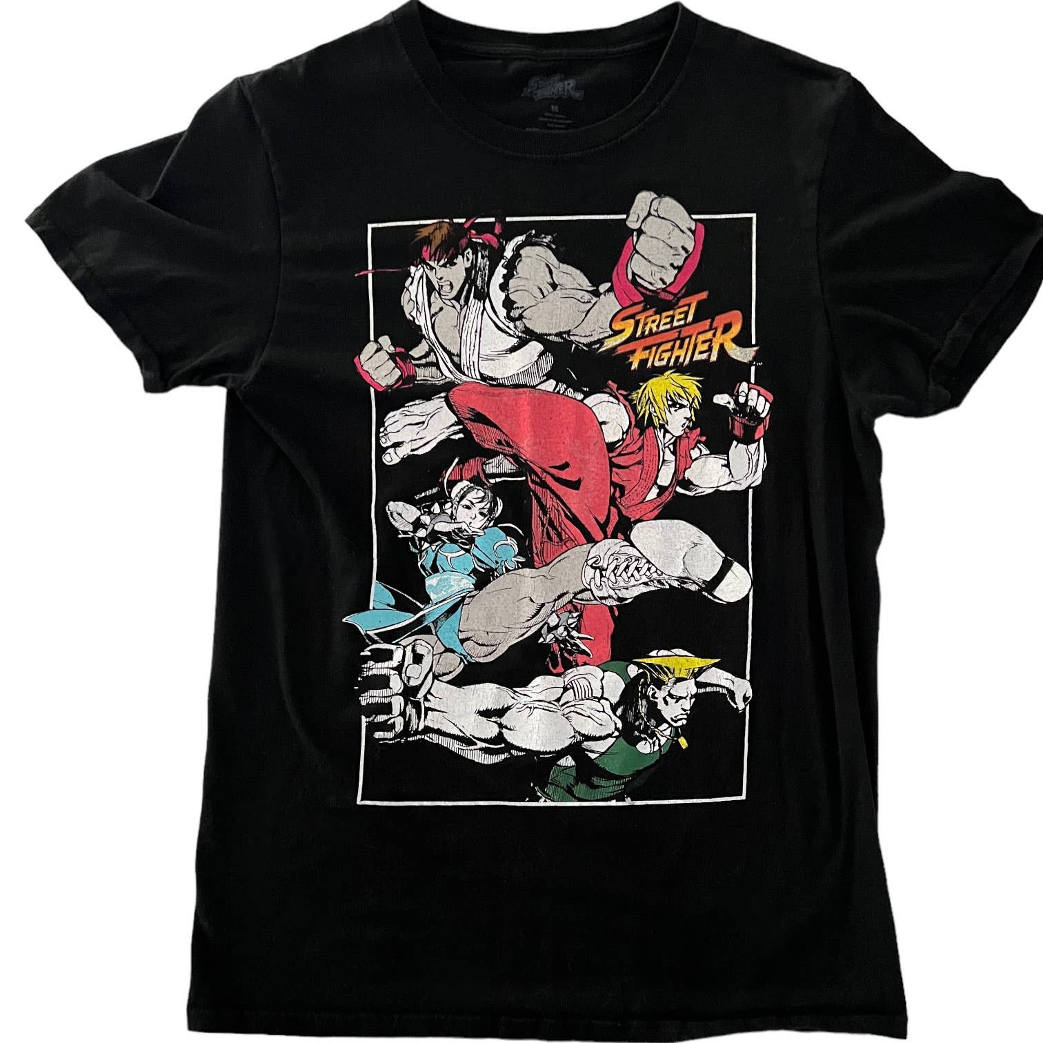 Playstation Street Fighter Characters Video Game T-Shirt Black | Grailed