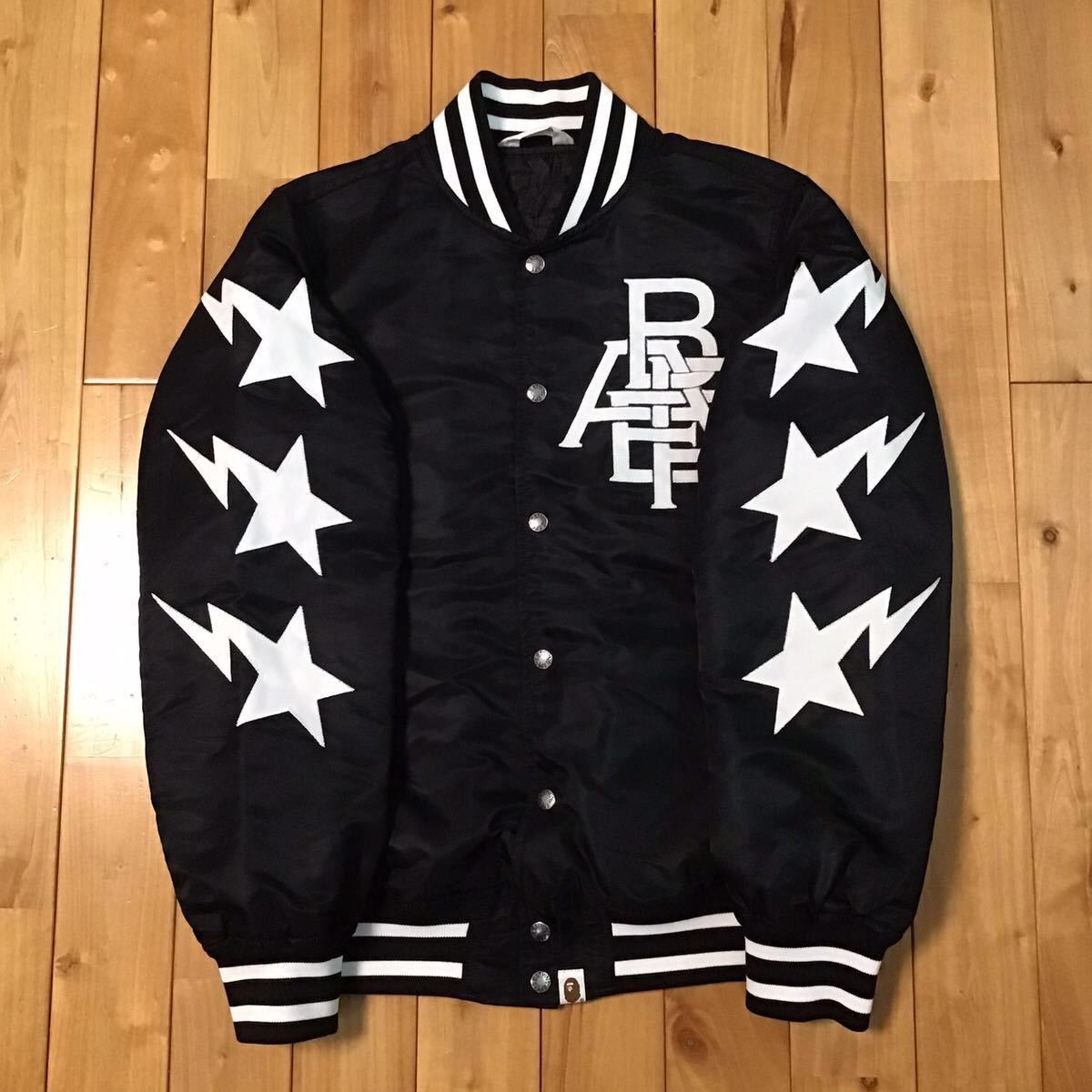 Bape BAPE STA Logo Varsity Jacket a bathing ape STAR BAPESTA | Grailed