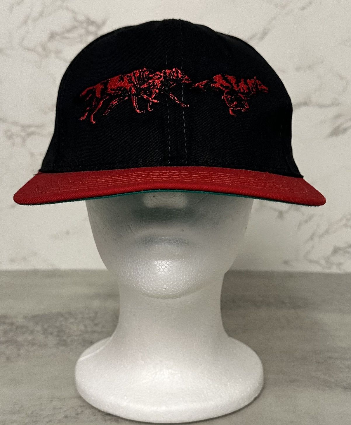 American Needle × Vintage Mint VTG American Needle Red Wolf Beer Wolf ...