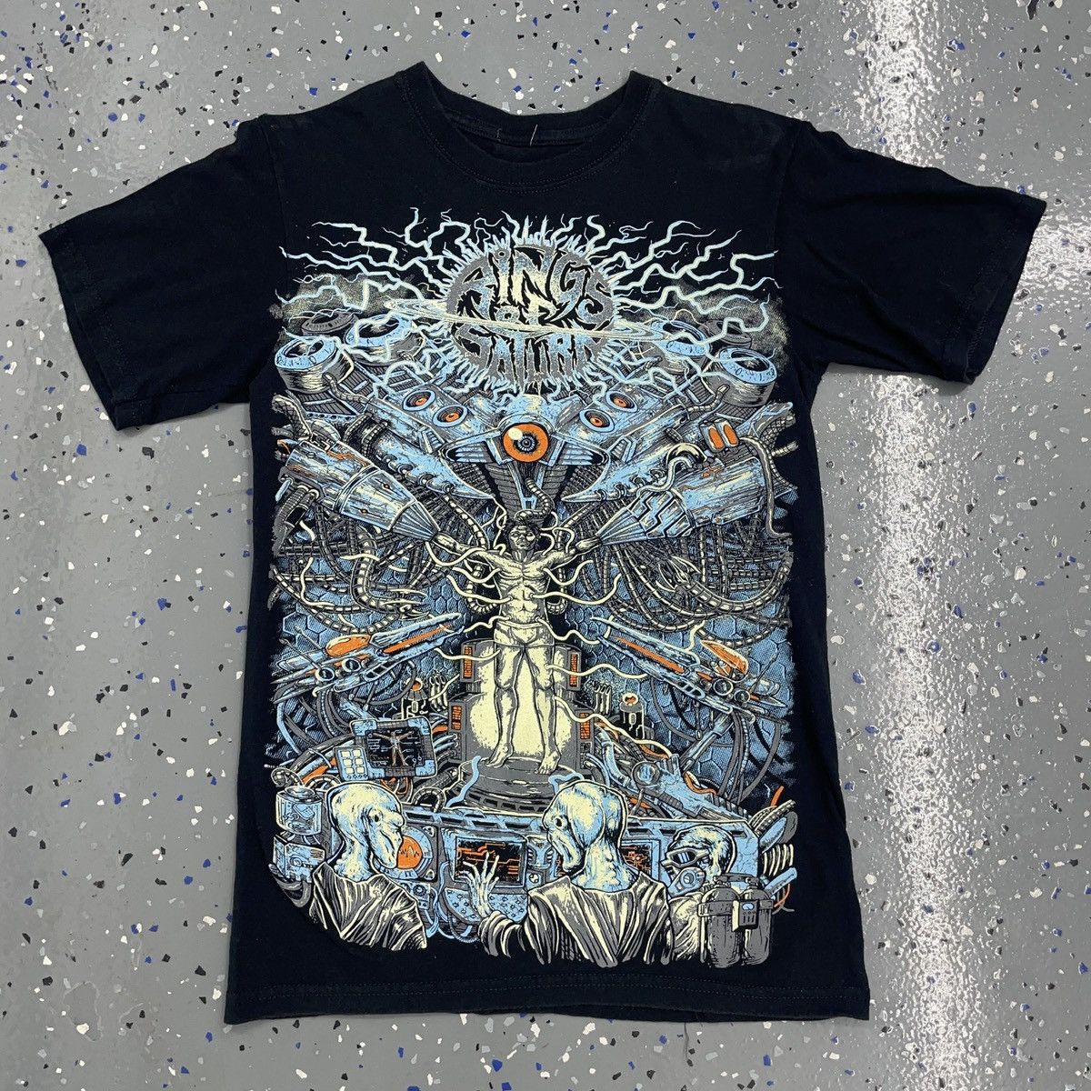 Ring Of Fire × Streetwear × Vintage VINTAGE RING OF SATURN BAND TEE BIG ...