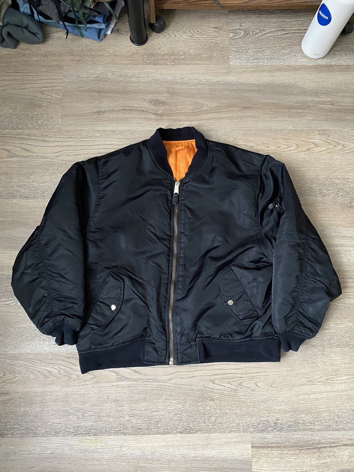 Military × Vintage 80s ma1 bomber | Grailed