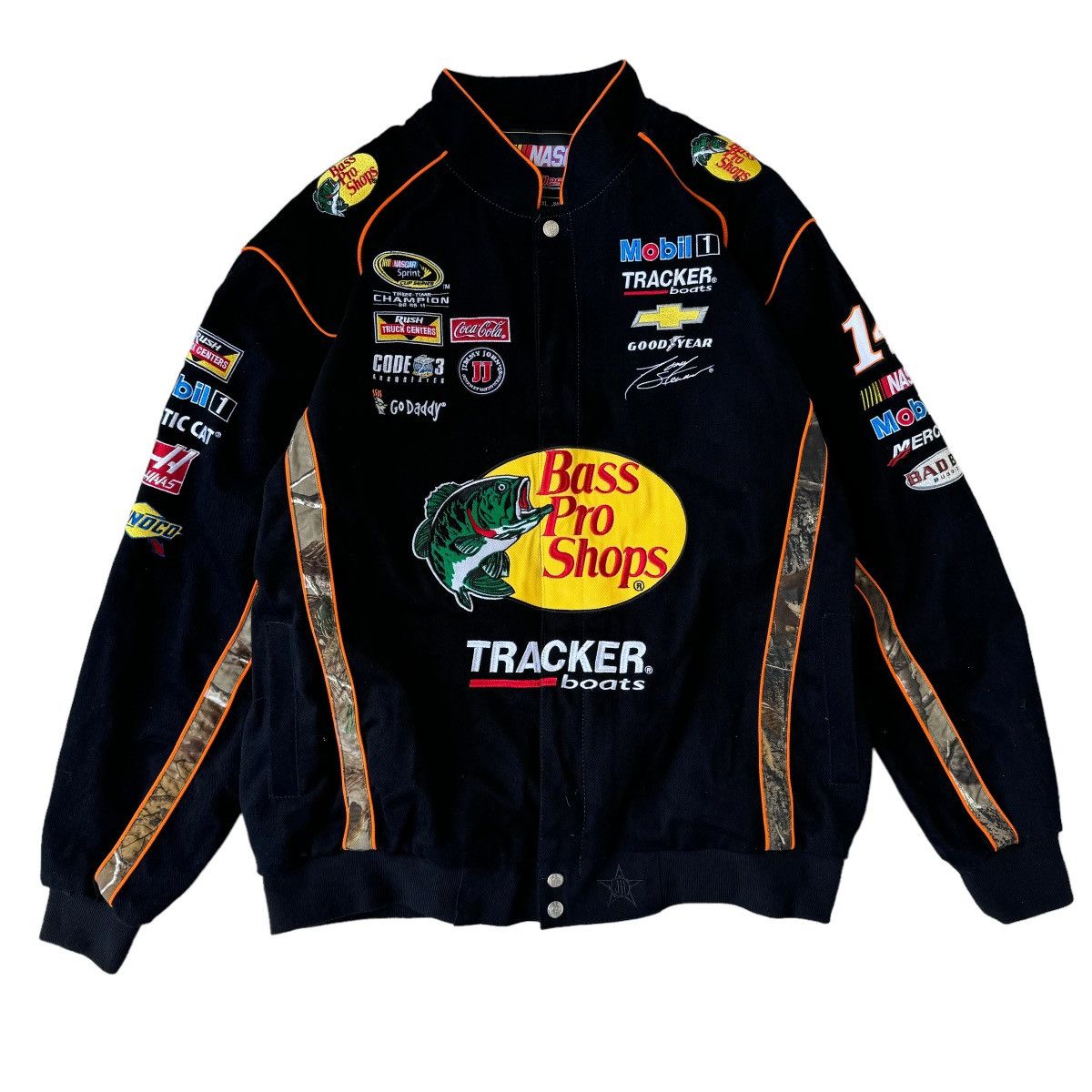 Vintage Tony Stewart Bass Pro Shop Nascar Racing Jacket Vintage | Grailed