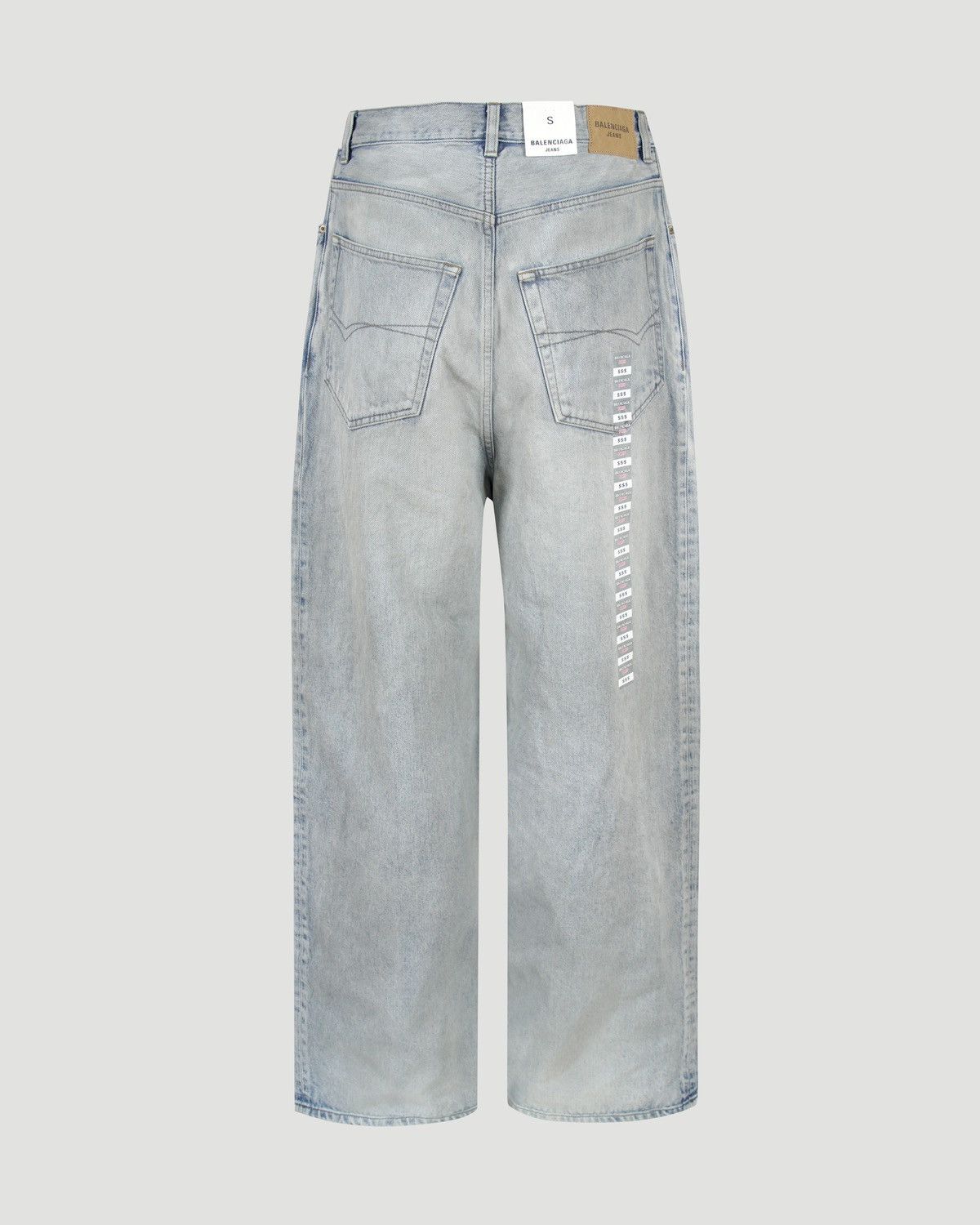 Balenciaga STICKER STRIPE BAGGY JEANS | Grailed