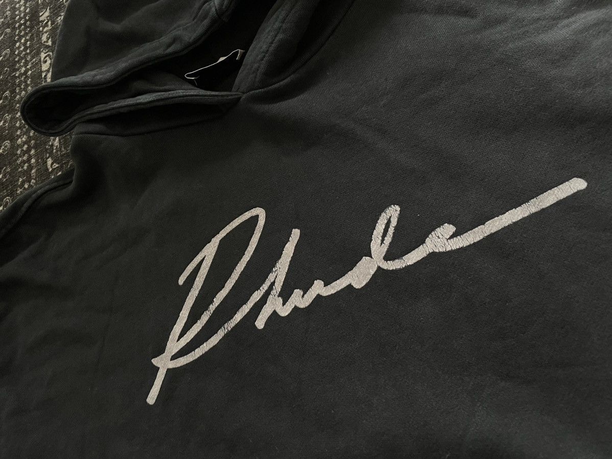Rhude Rhude x SSENSE Exclusive Black Logo Cursive Hoodie | Grailed