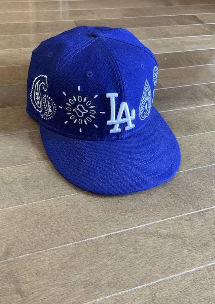 New Era × Streetwear Rare Paisley LA Dodgers Fitted Cap | Grailed