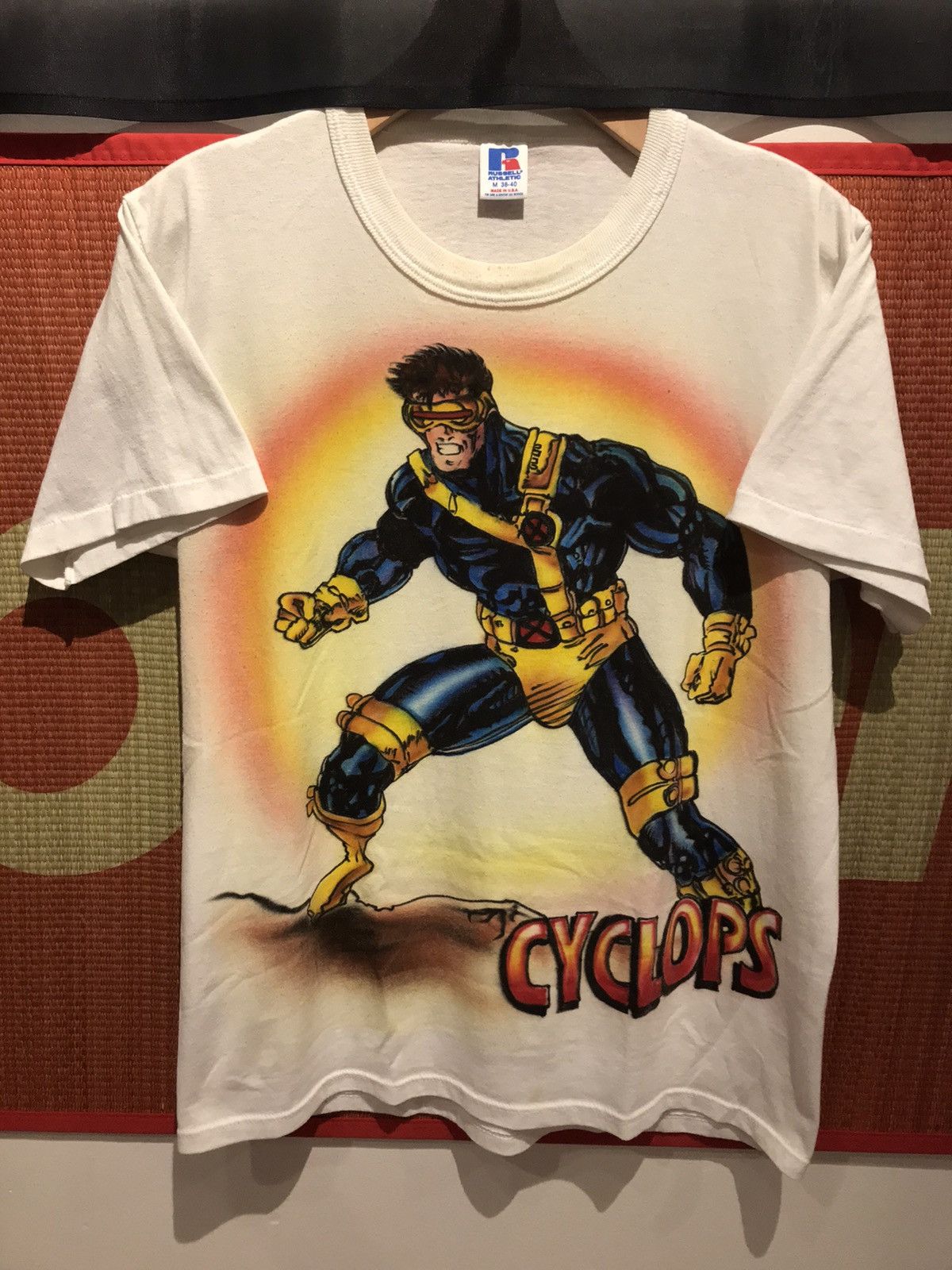 Vintage 1990s vintage single stitch marvel comic cyclops cartoon art ...